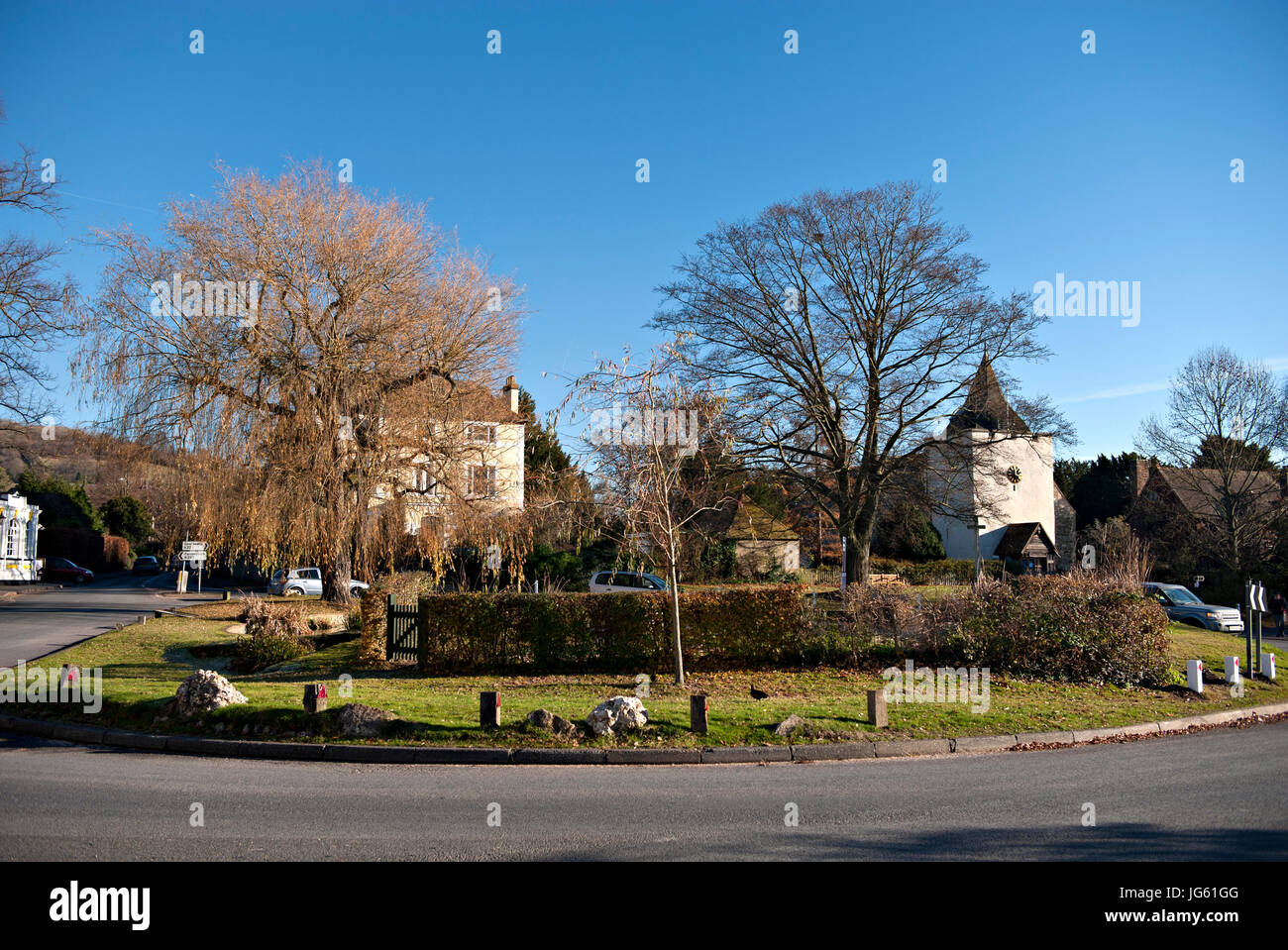 Blue House Roundabout High Resolution Stock Photography and Images - Alamy