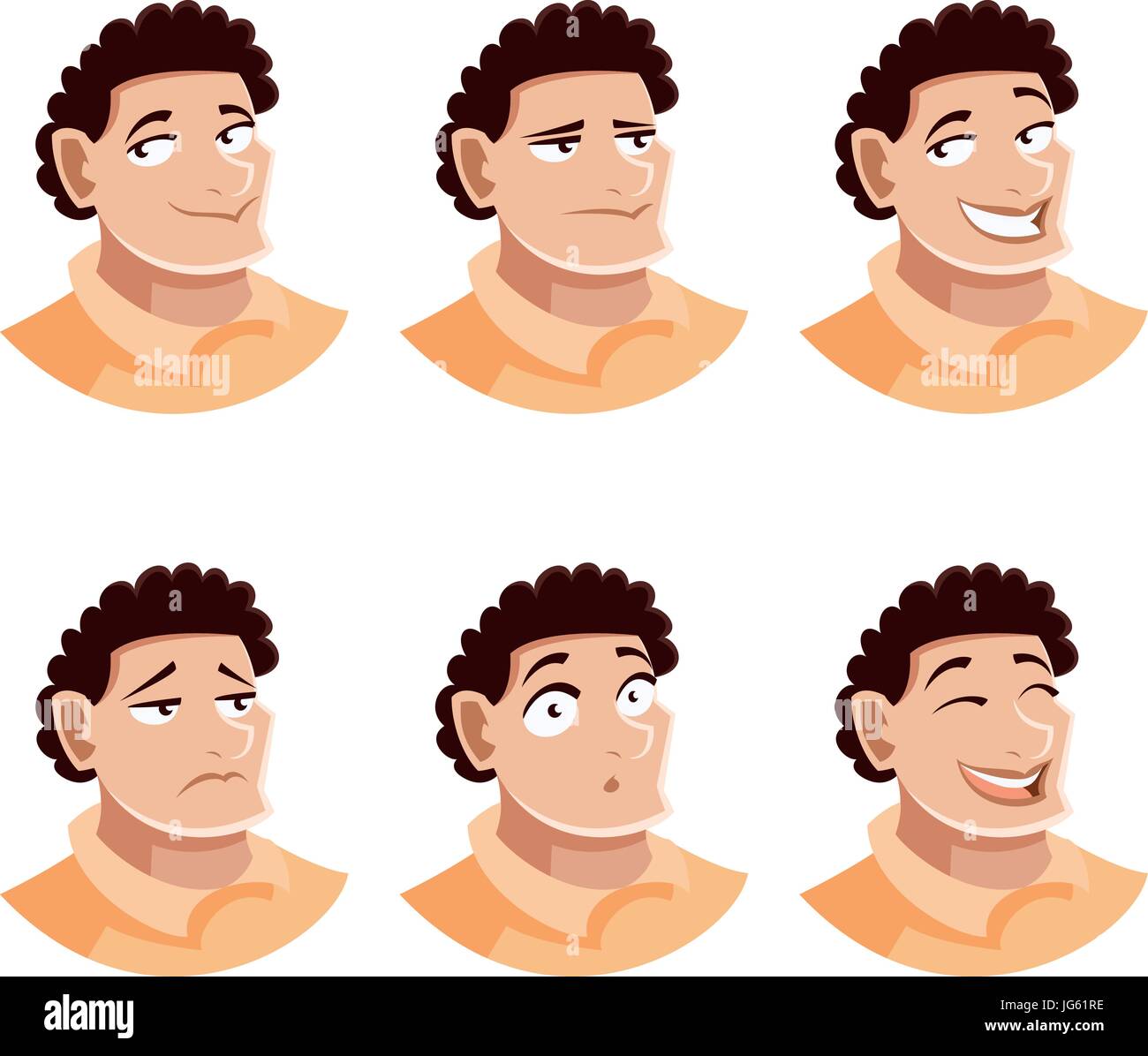Set of man face icons Stock Vector Image & Art - Alamy