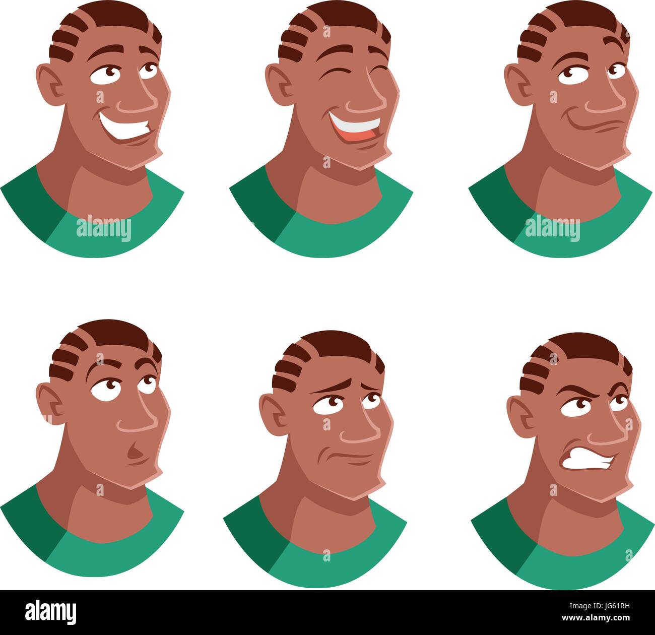 Set of man face icons Stock Vector Image & Art - Alamy