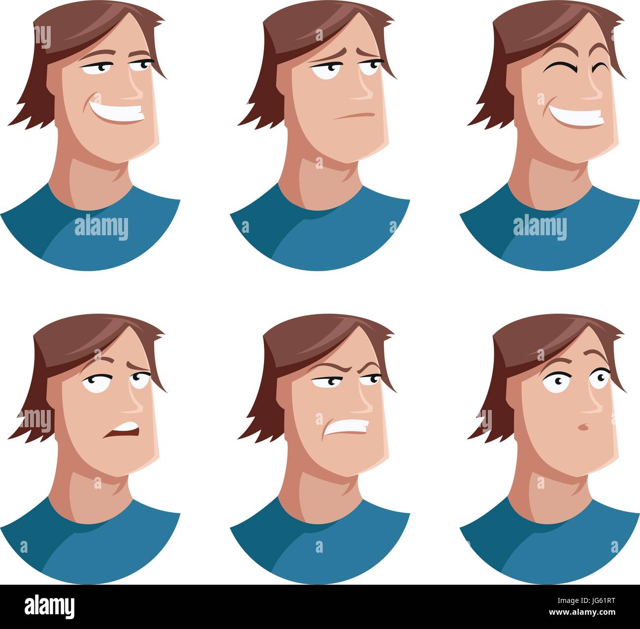 Set of man face icons Stock Vector Image & Art - Alamy