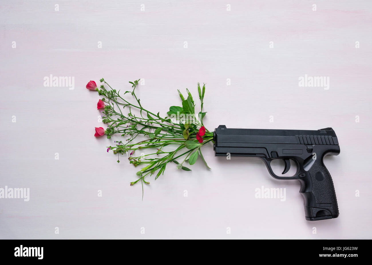 Flower gun barrel hi-res stock photography and images - Alamy