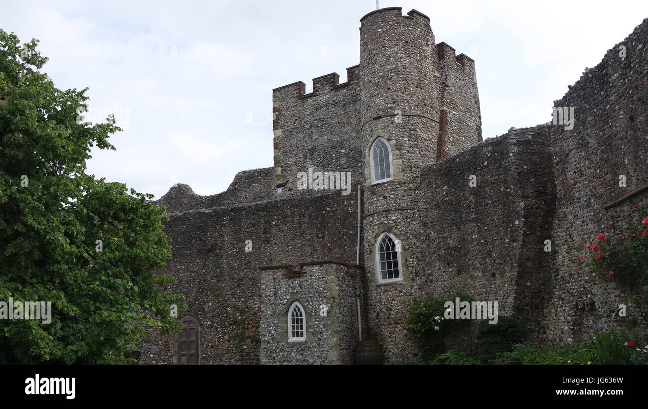 The tower at Lewes Castle, from the courtyard Stock Photo - Alamy