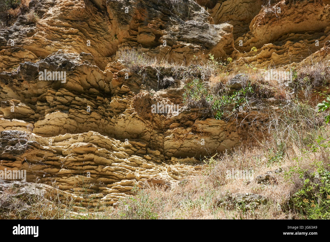 Limestone formations, Spain Stock Photo - Alamy