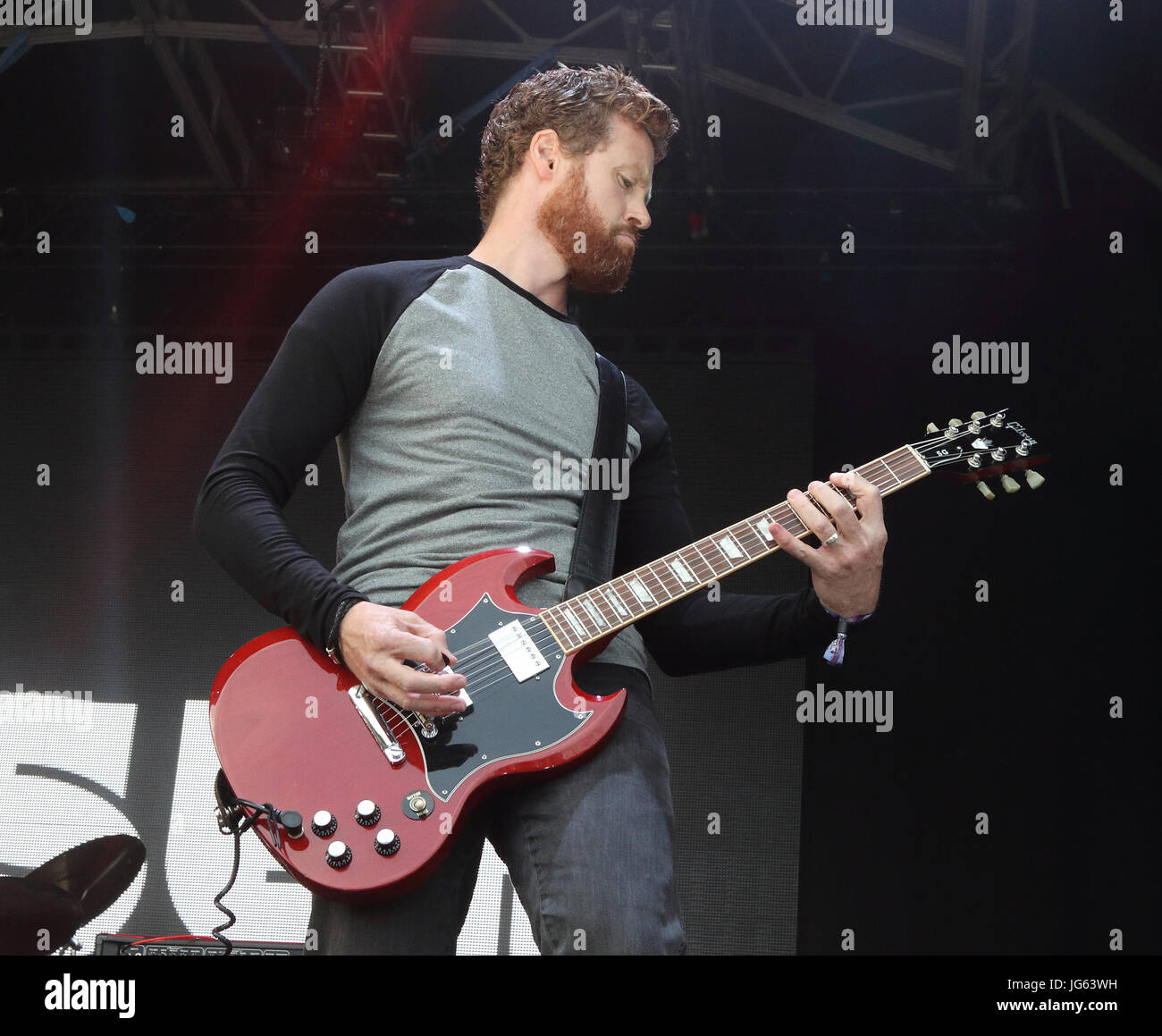 London, UK. Geyser at the British Summertime at Hyde Park. London on ...