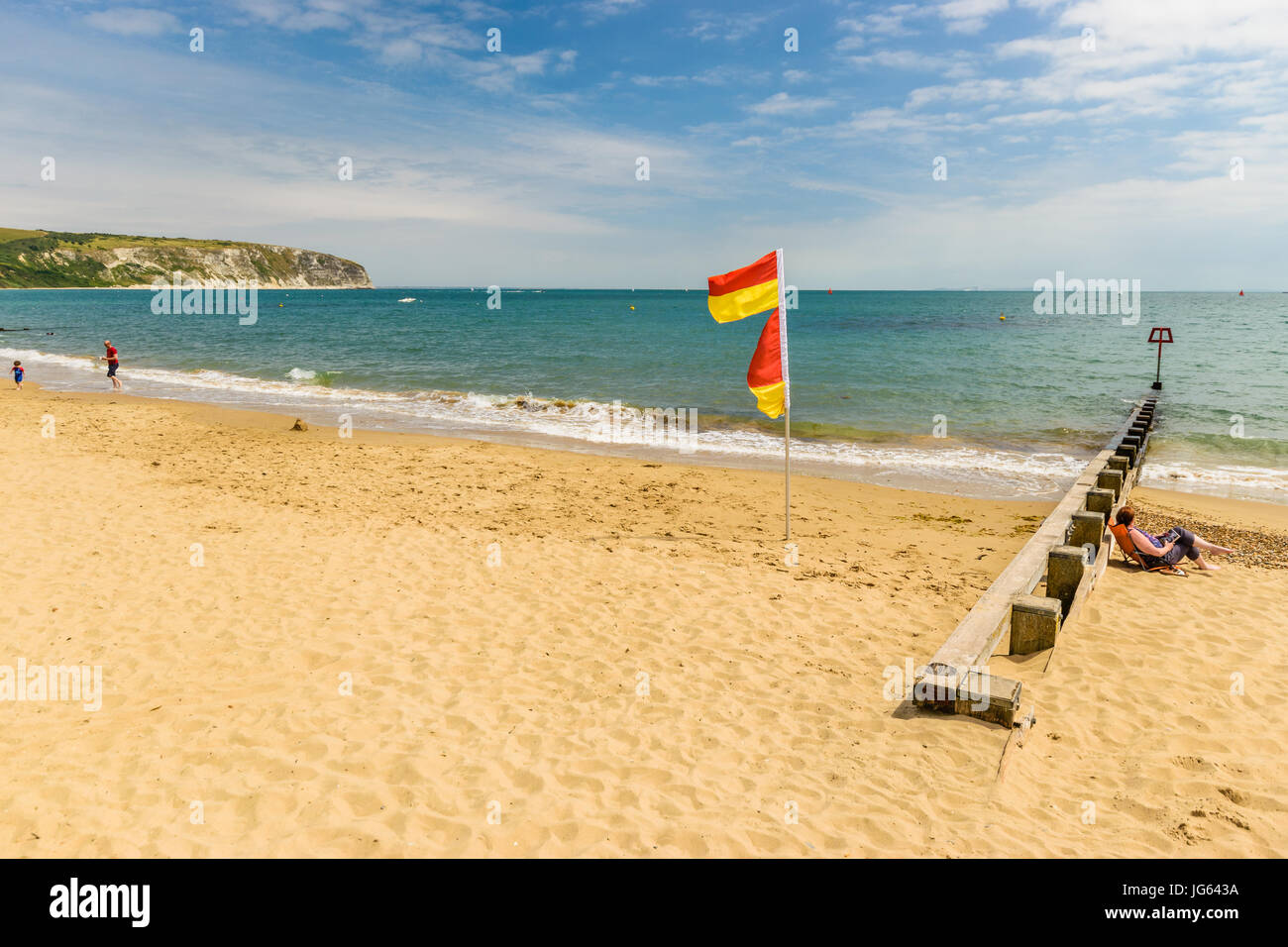 Swanage beach Dorset Stock Photo - Alamy