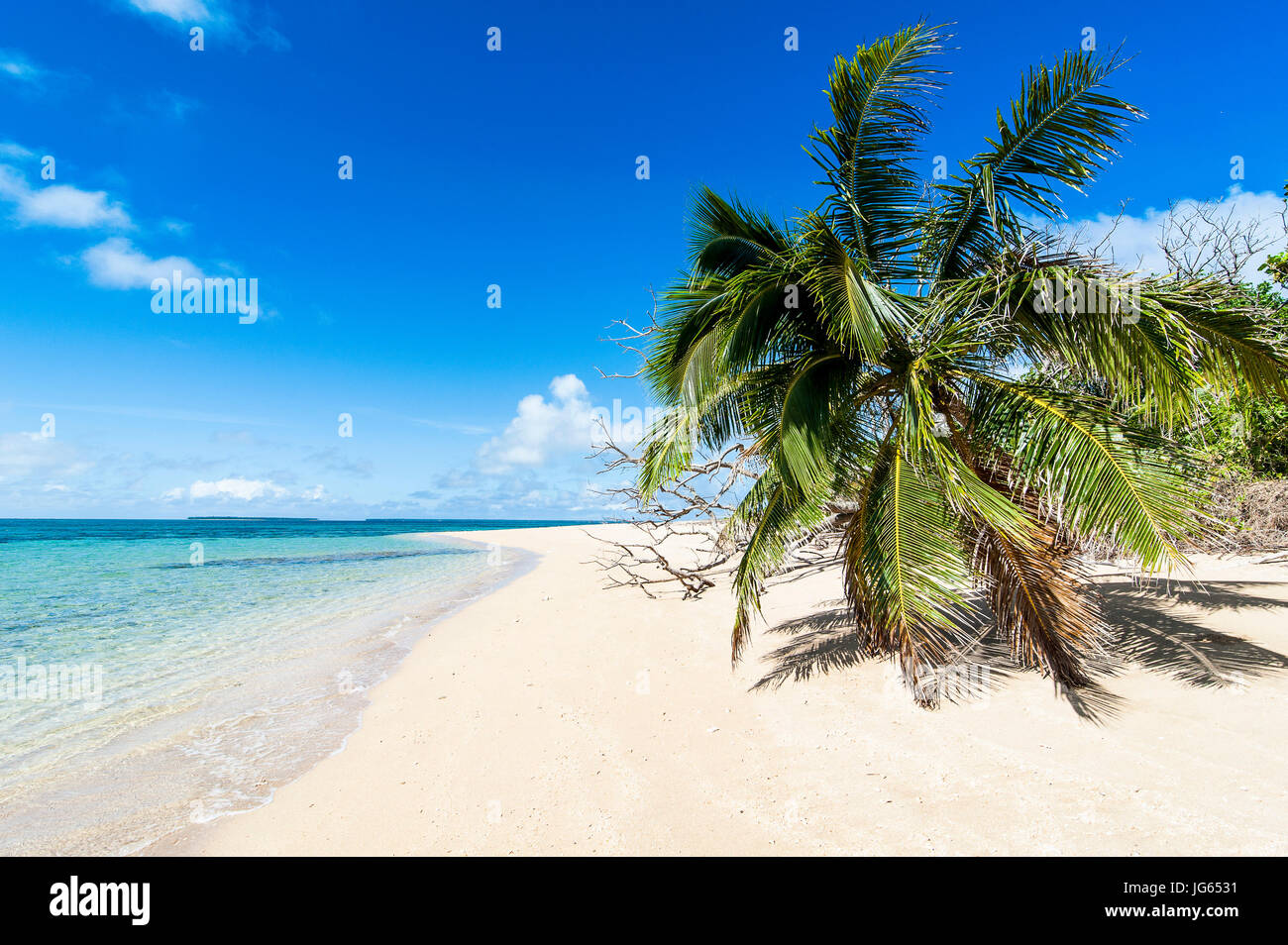 Little island with a white sand beach in Ha´apai, Haapai, islands ...
