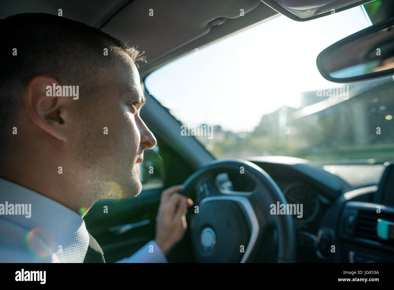 Man men male interior inside car vehicle hi-res stock photography and ...