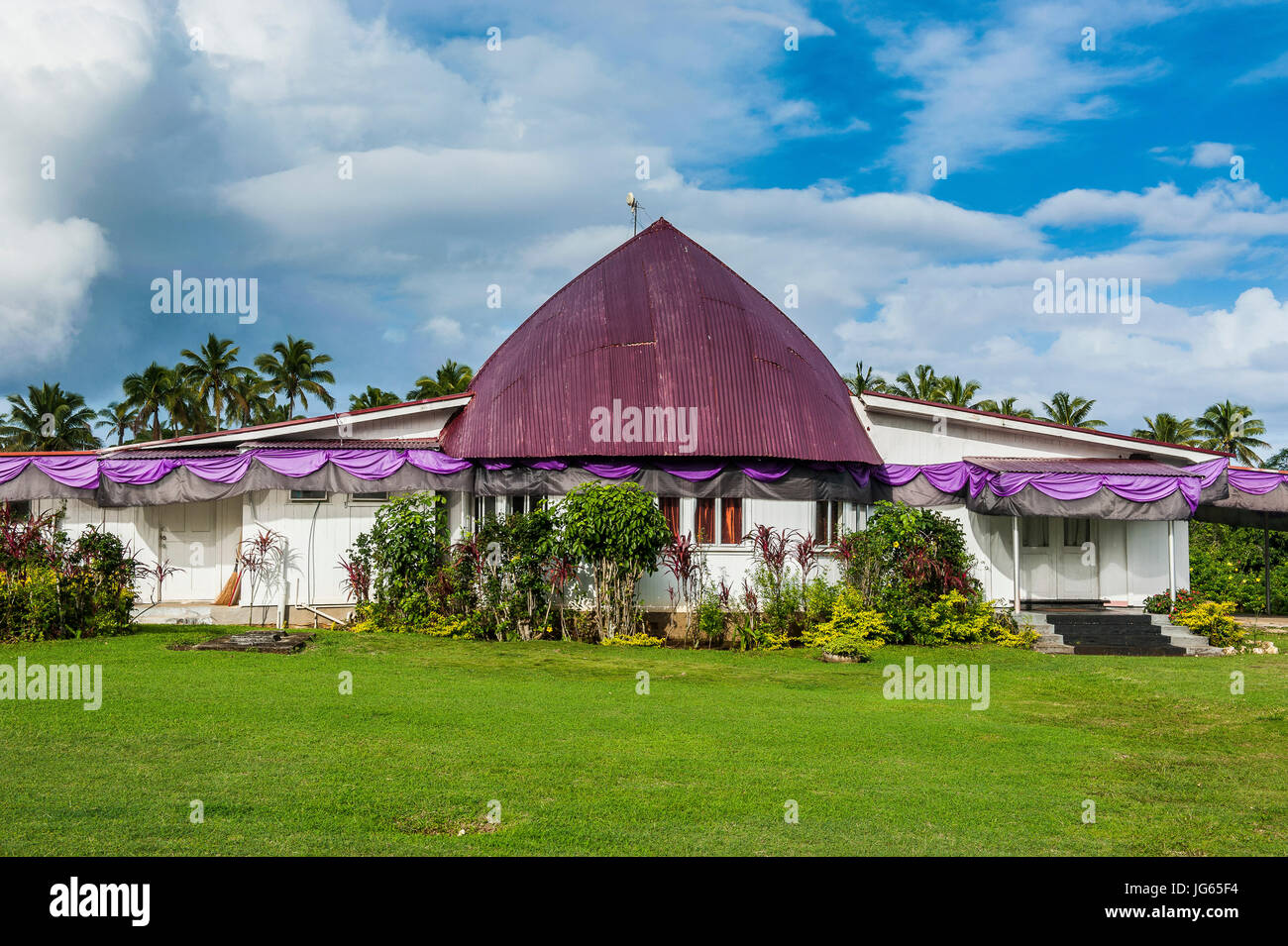 Royal countryside palace in Tongatapu, Tonga, South Pacific Stock Photo ...