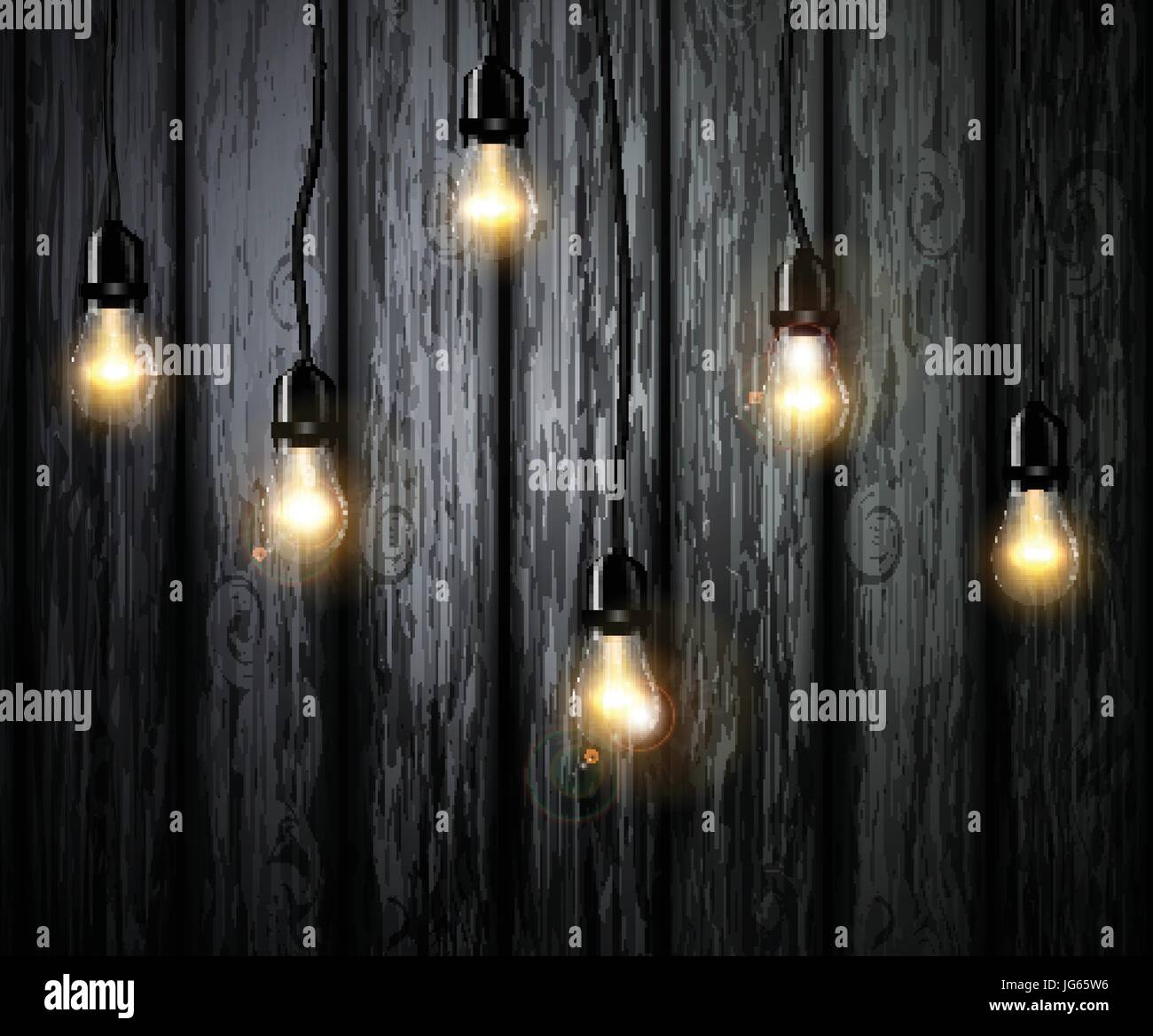 Retro light bulbs incandescent Stock Vector Images - Alamy