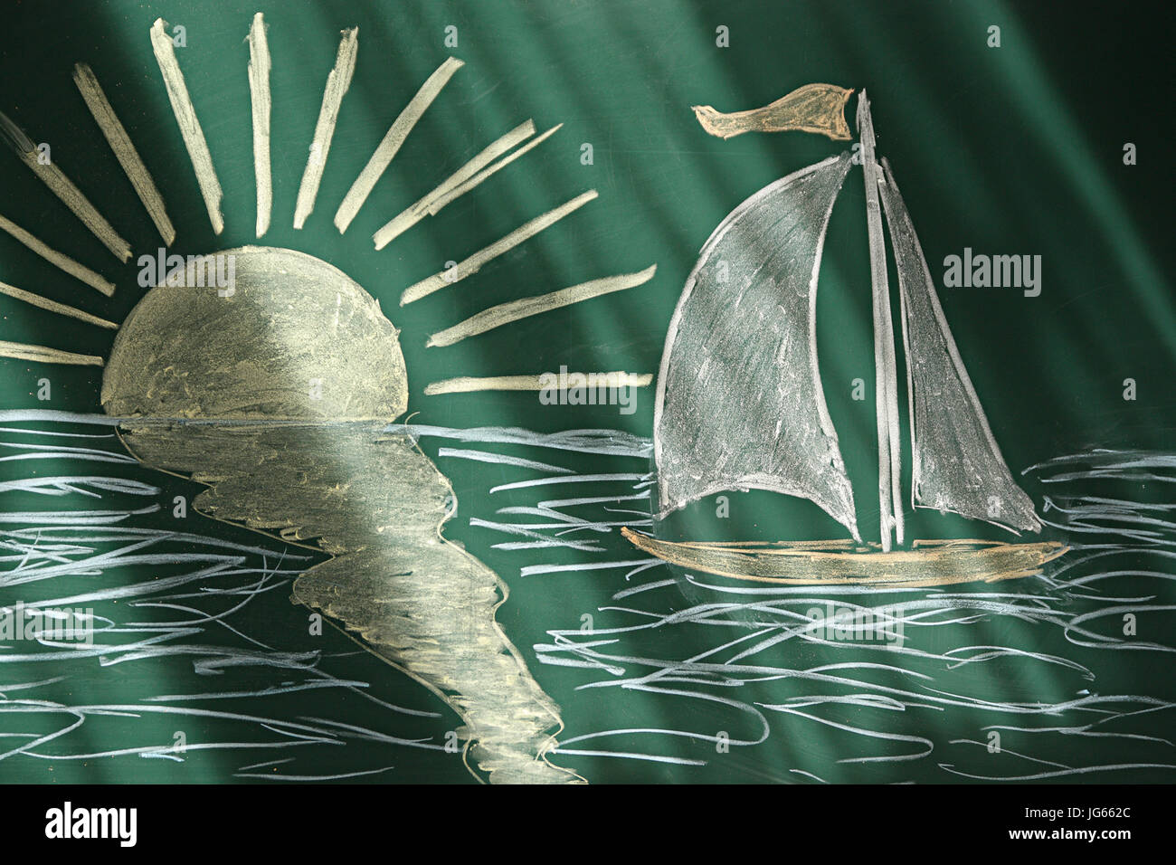 Sailing ship child drawing hi-res stock photography and images - Alamy