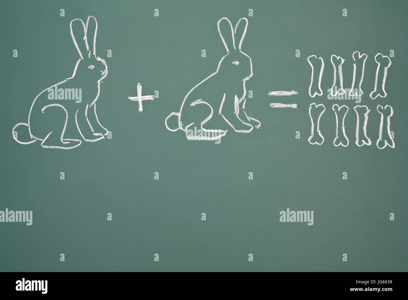 Funny math example with error Stock Photo - Alamy