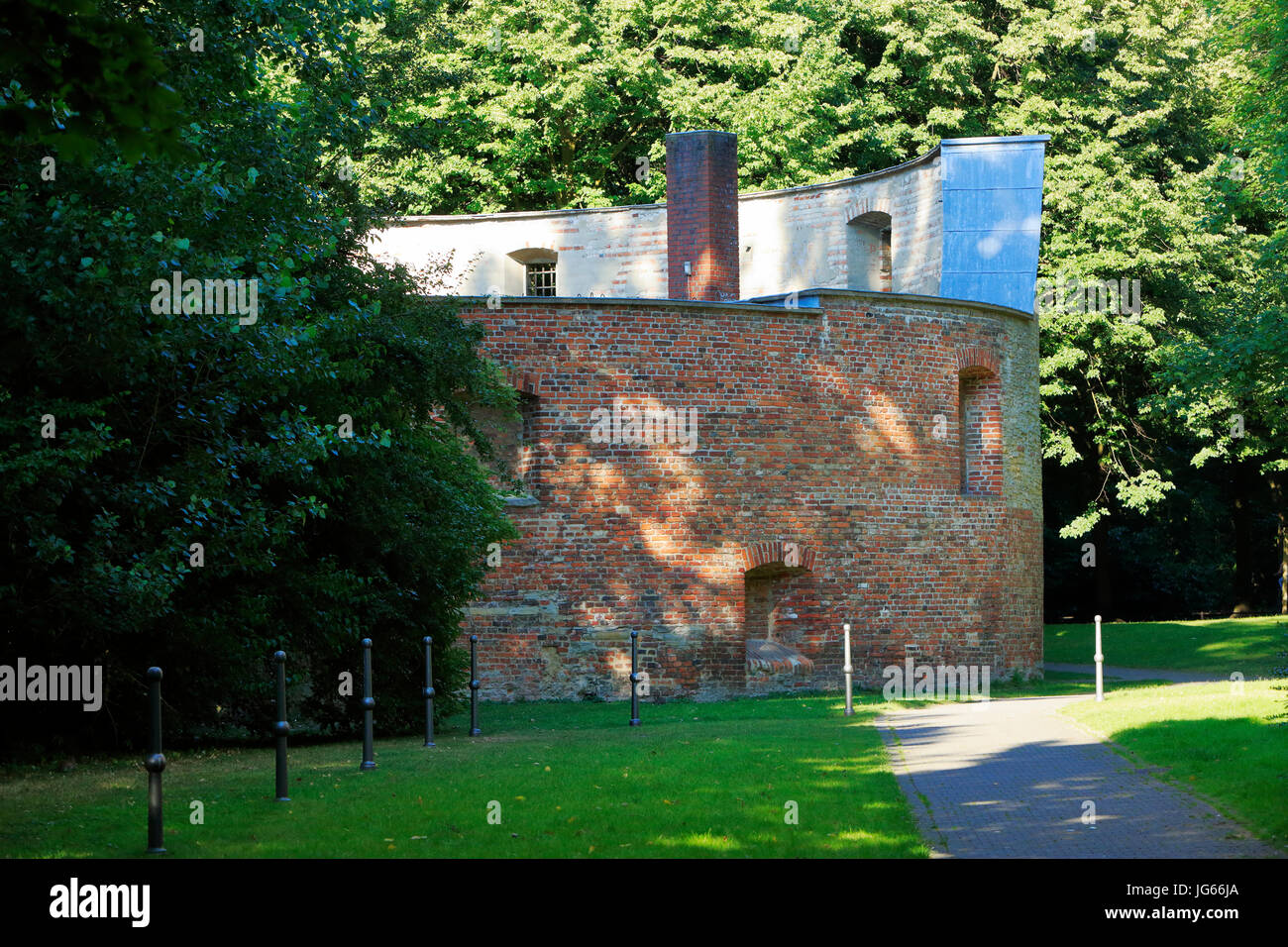 Der Zwinger an der Promenade in Muenster, Westfalen, Nordrhein ...