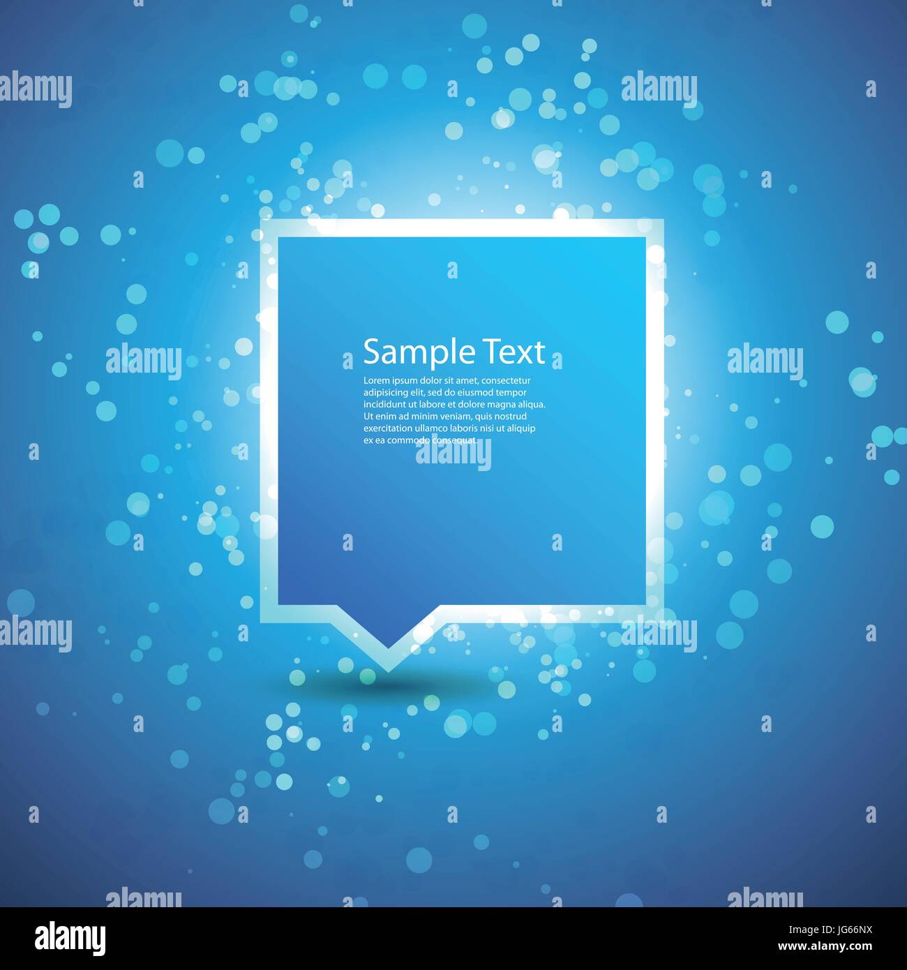 Blue Glossy Speech Bubble Concept Design - Illustration in Freely ...