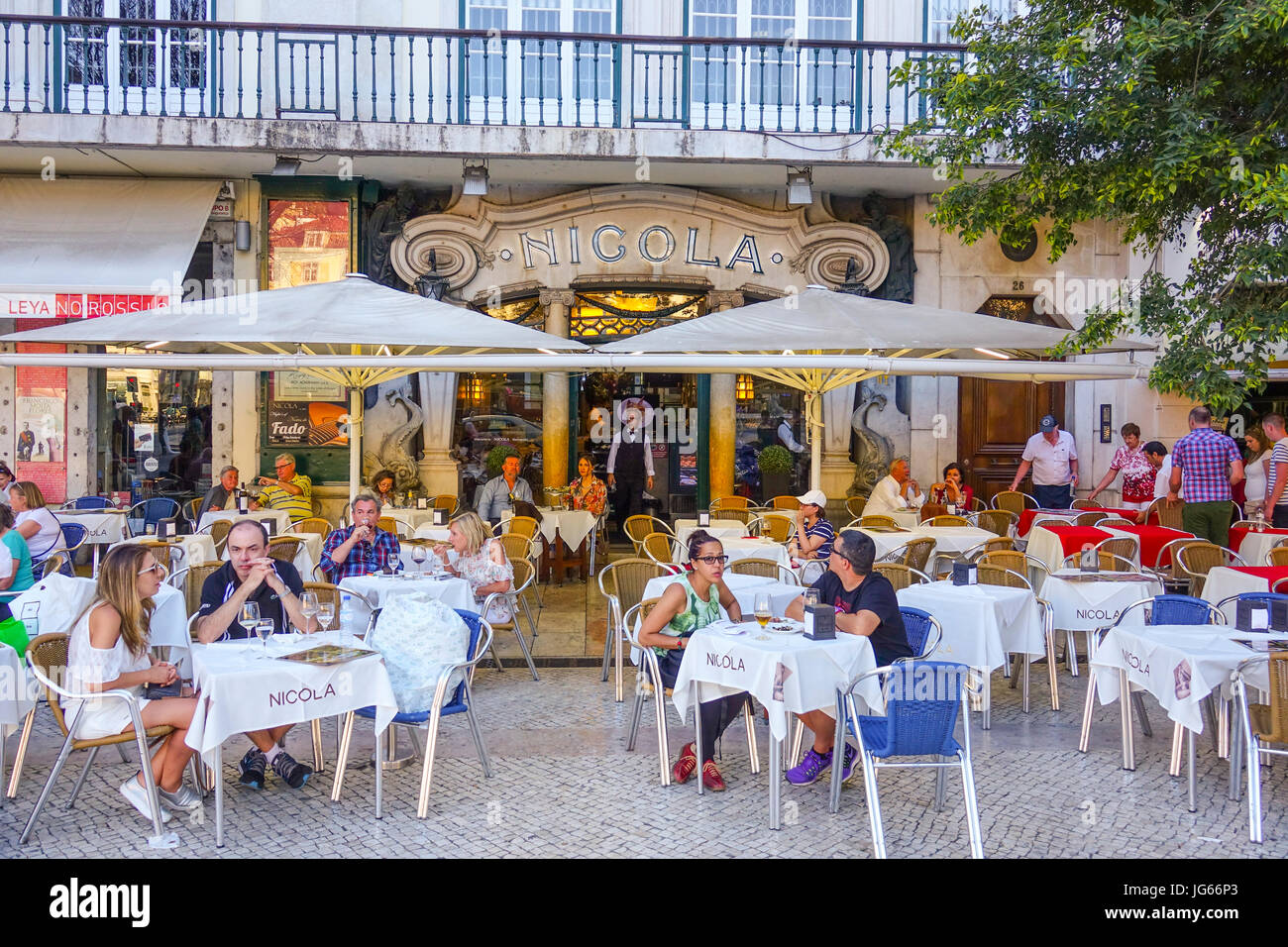 Famous and exclusive Cafe Nicola in Lisbon - LISBON - PORTUGAL Stock ...