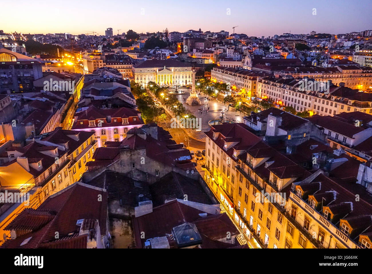 Lisbon at night - amazing city lights - view from above - LISBON ...
