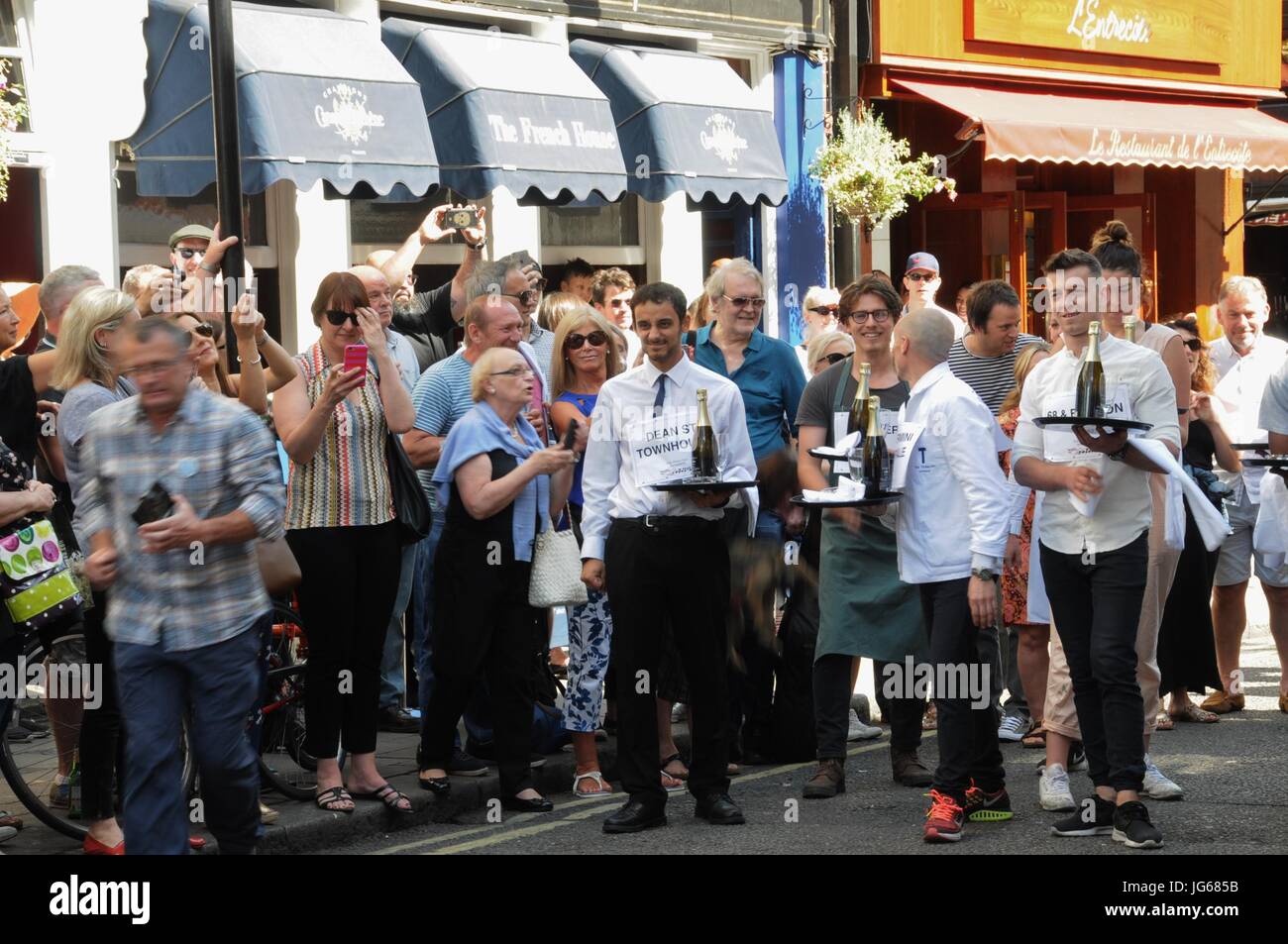 Soho's 2017, Waiter's Race Stock Photo - Alamy