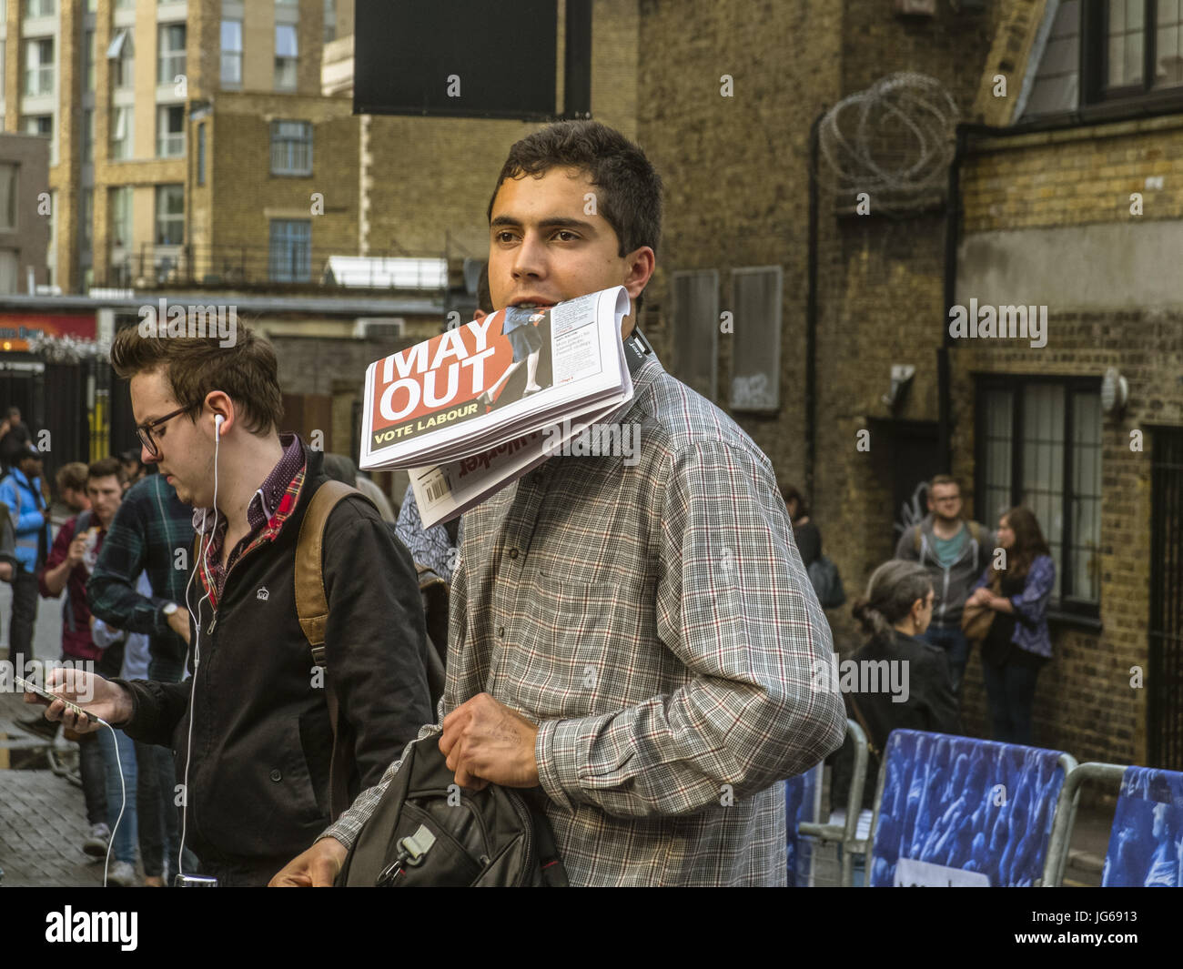 Senator Bernie Sanders speaks and hosts a Q and A at the Brixton ...