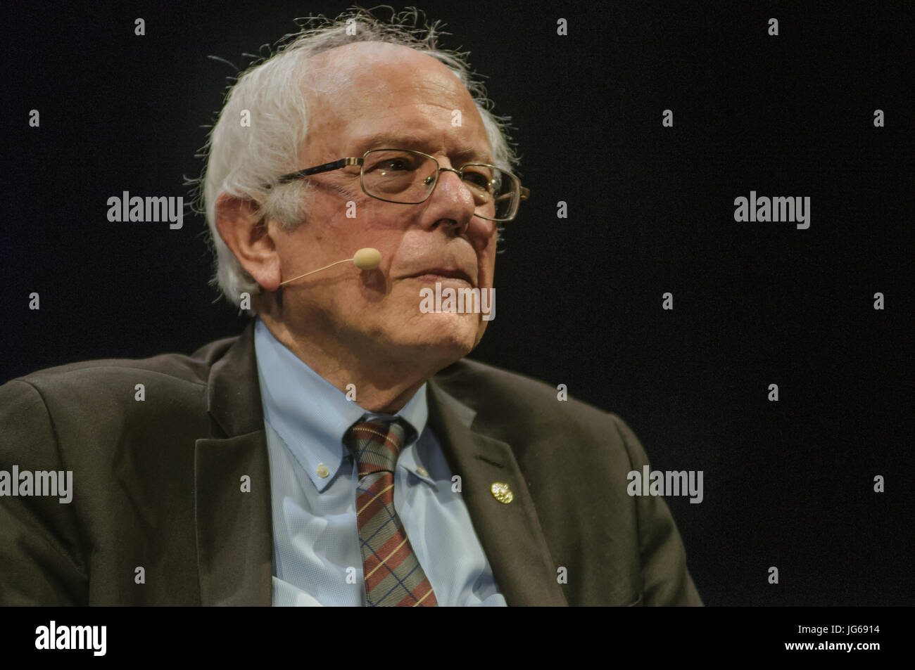 Senator Bernie Sanders speaks and hosts a Q and A at the Brixton ...