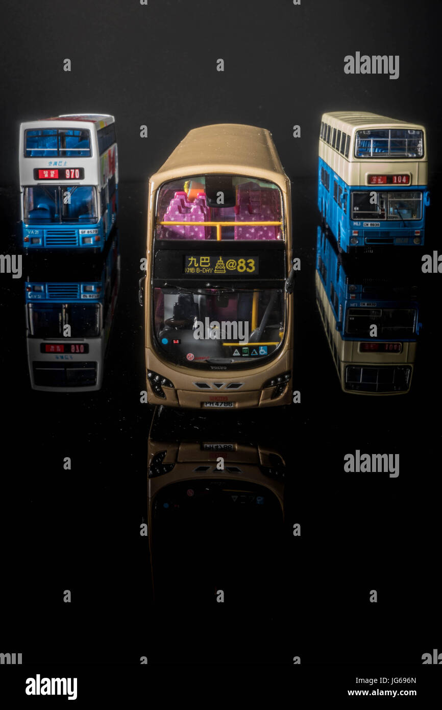 Miniature model of bus Stock Photo - Alamy