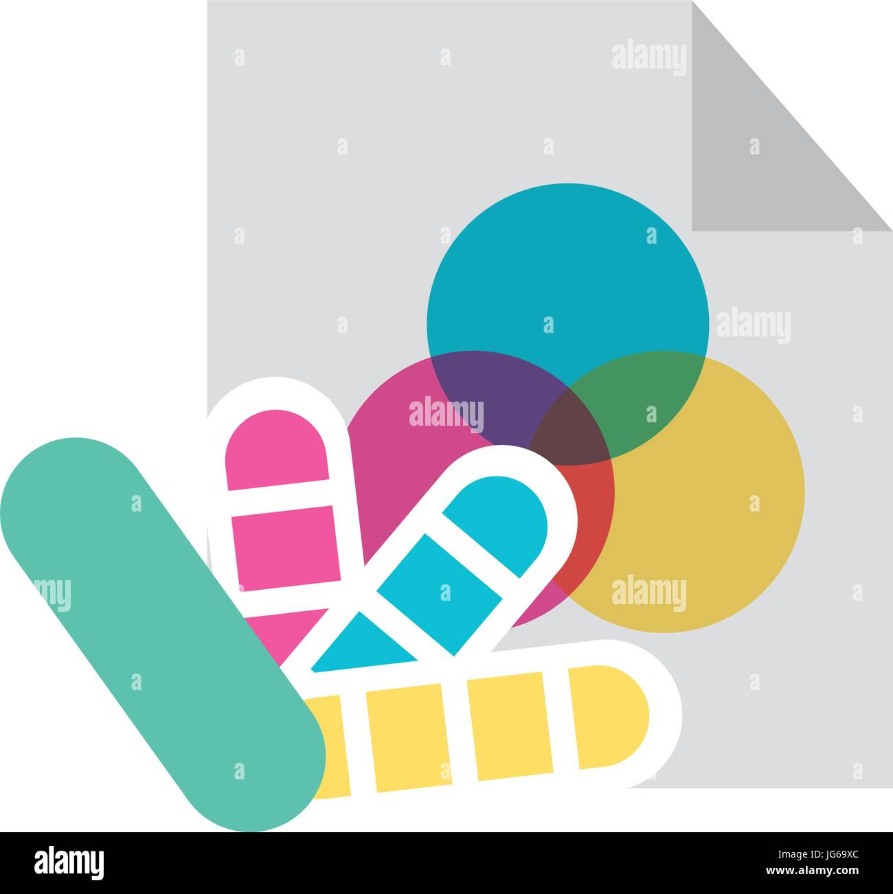 combine color palette icon vector illustration design graphic Stock ...