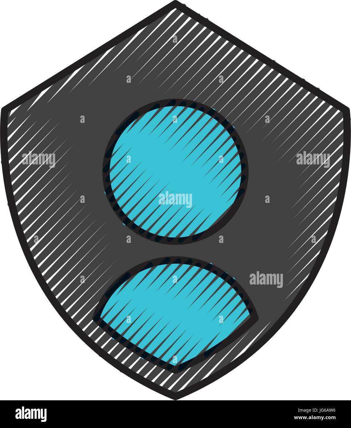 security shield with user avatar Stock Vector Image & Art - Alamy