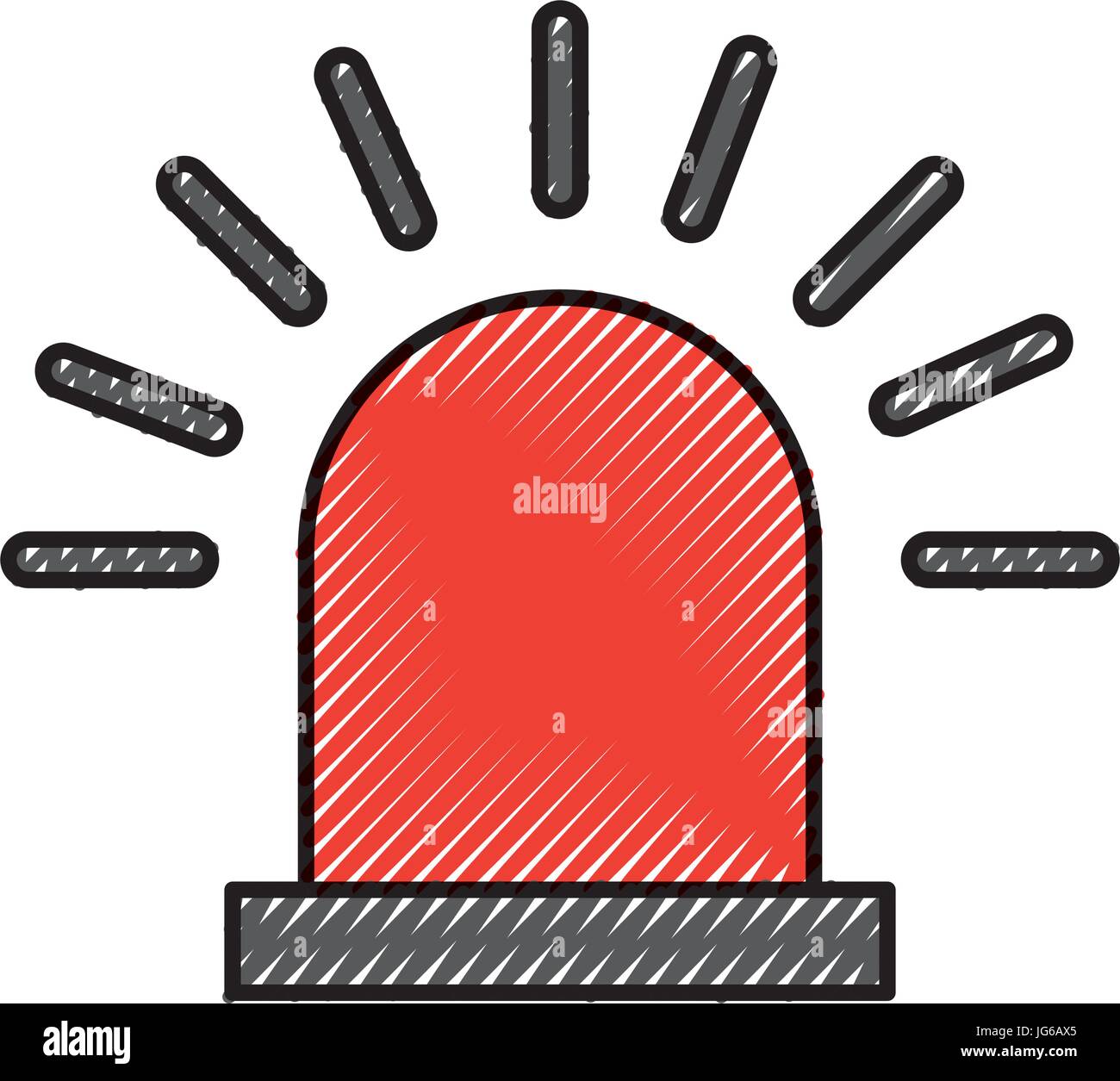 siren alert isolated icon Stock Vector Image & Art - Alamy