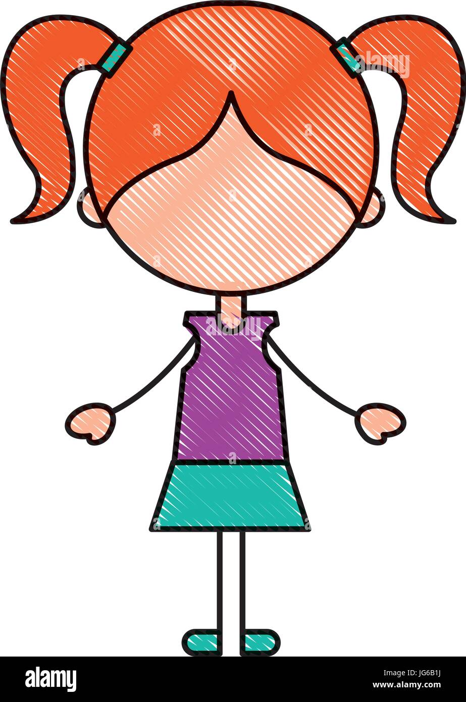 cute girl character icon Stock Vector Image & Art - Alamy