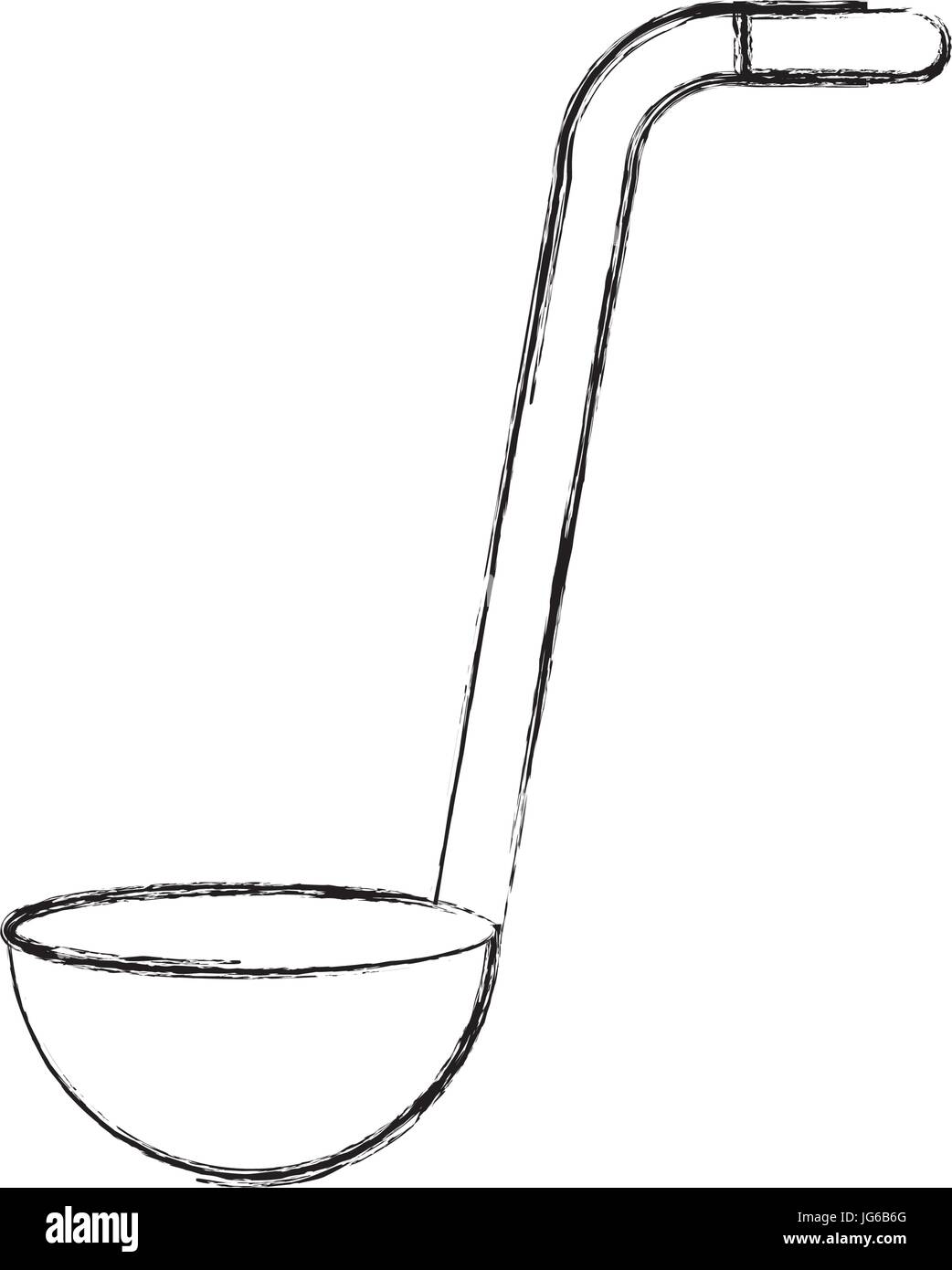 soup spoon cutlery isolated icon Stock Vector Image & Art - Alamy