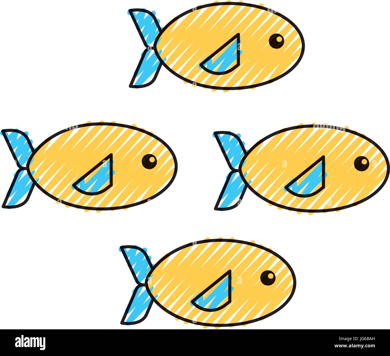 Shoal of fish icon vector illustration design Stock Vector Image & Art ...