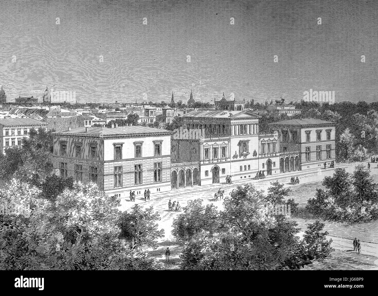 Digital improved:, Palais Raczynski at the Koenigsplatz, Berlin ...