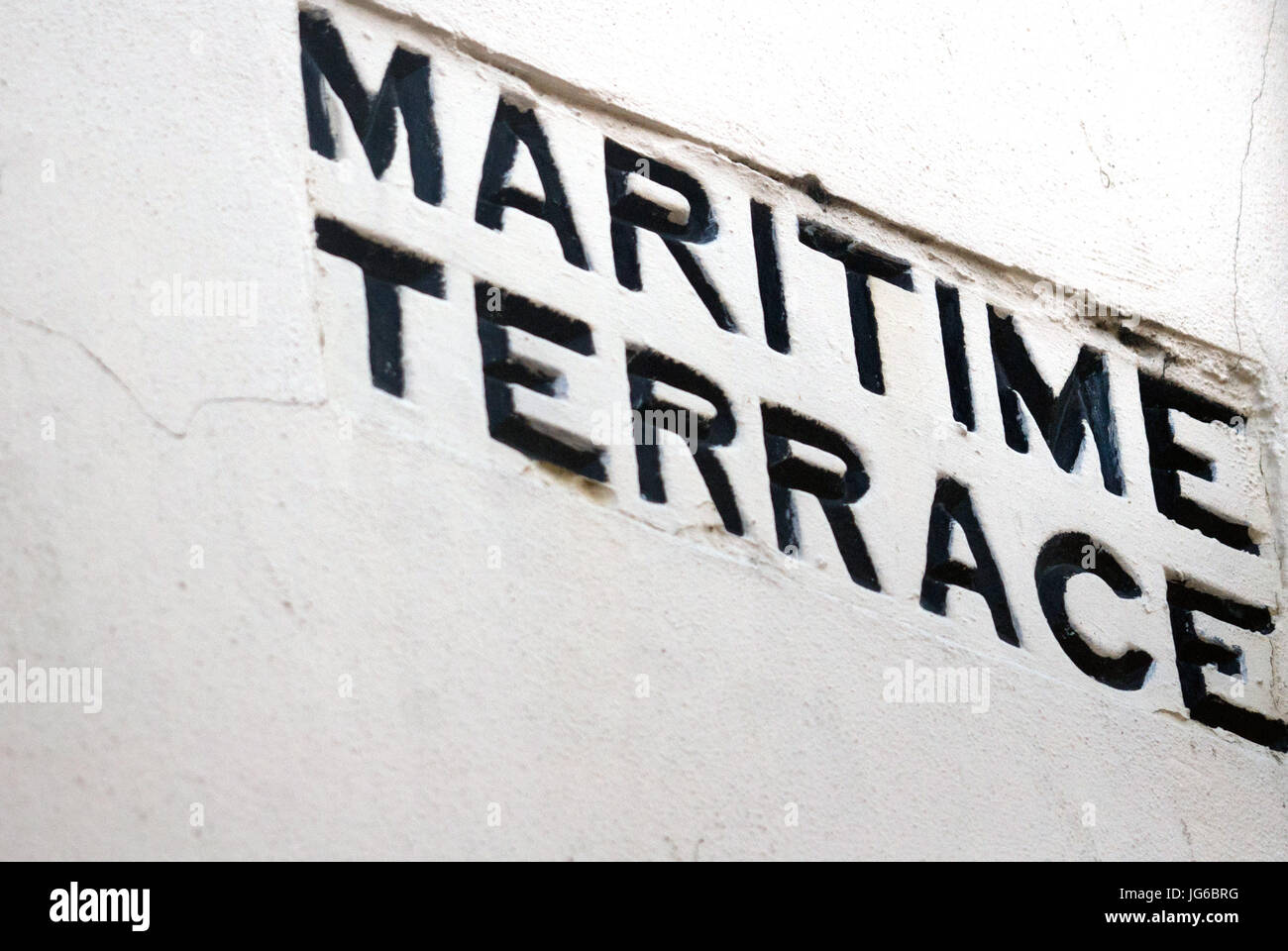 Maritime Terrace street sign, Sunderland Stock Photo - Alamy