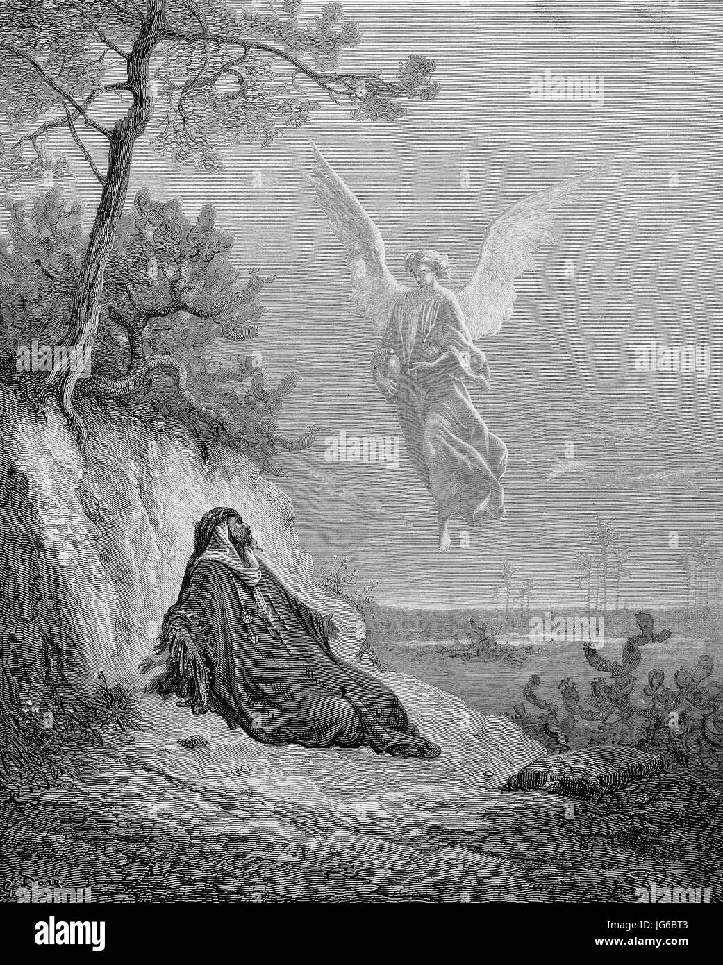 Digital improved:, prophet Elijah or Elias and the angel, sitations of ...