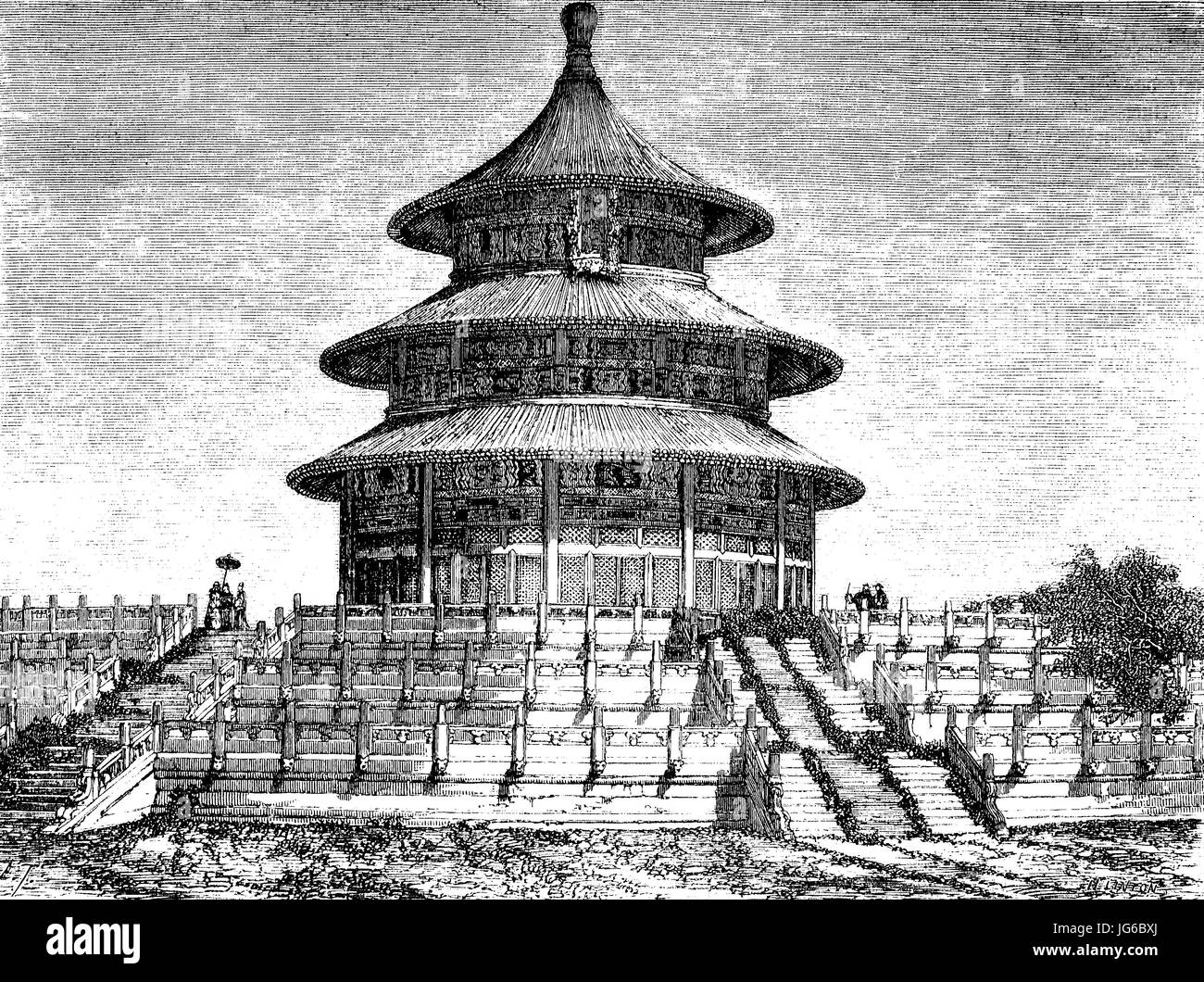 Temple Of Heaven Drawing