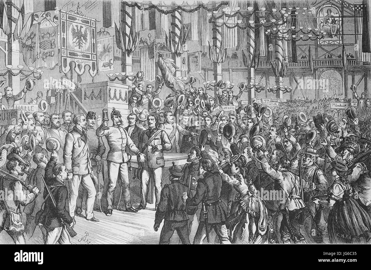 Digital improved:, The third German Federal shooting festival, shooting ...