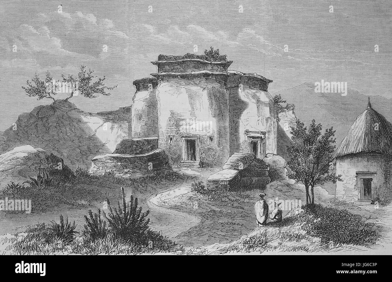 Digital improved:, the church of Dongola, Abyssinia, now Dunqula Sudan ...