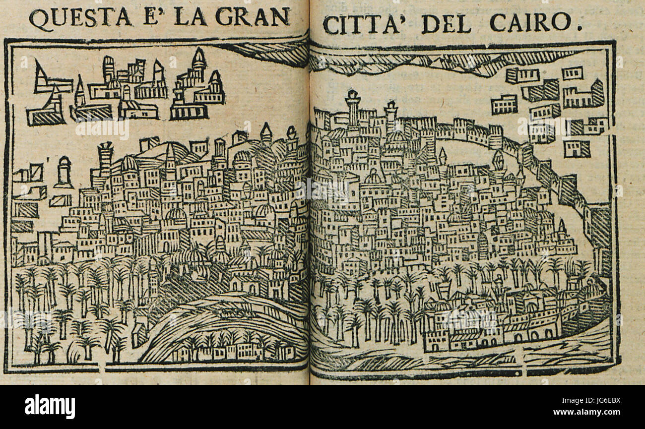 Map of cairo 1600 hi-res stock photography and images - Alamy