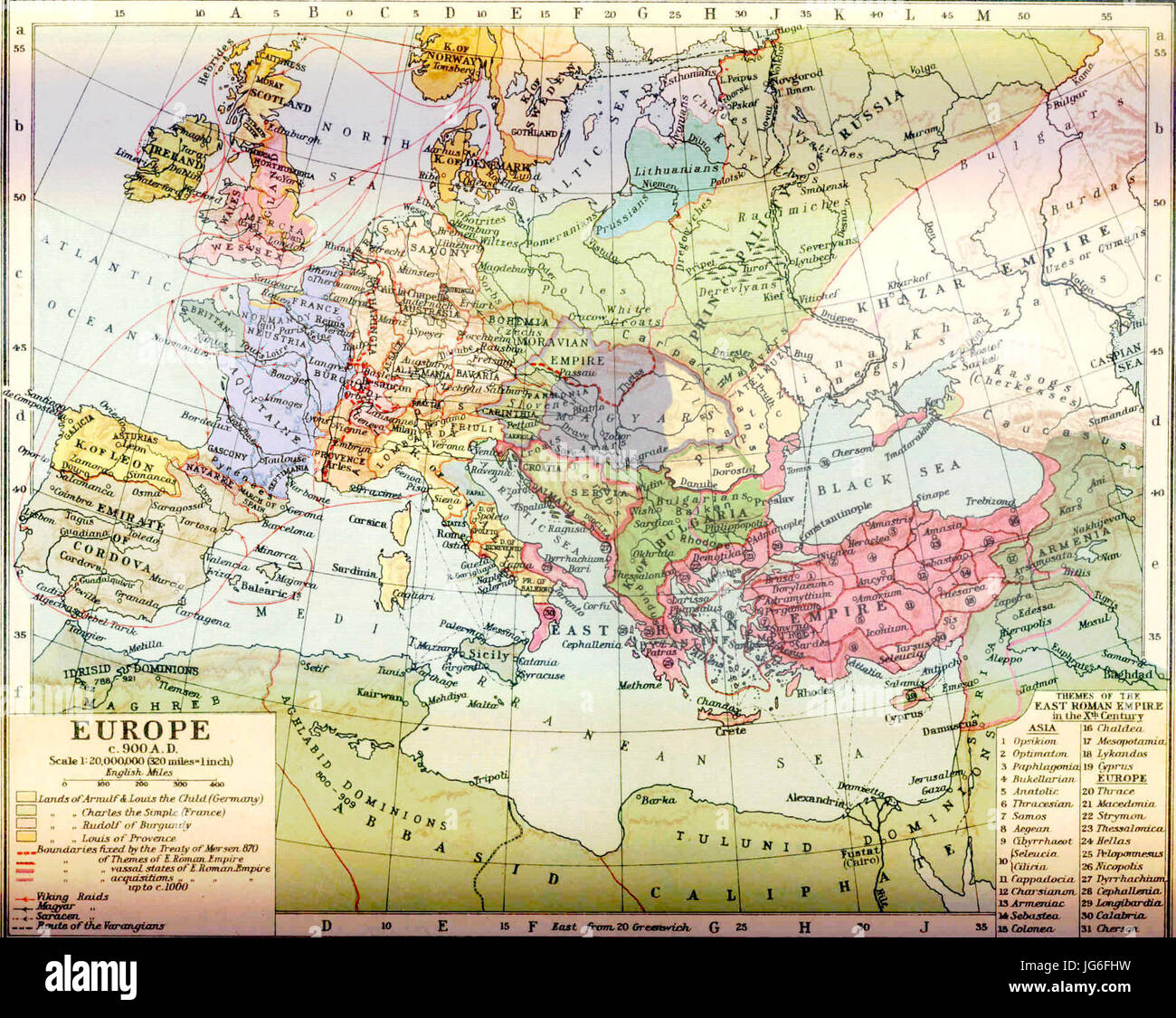 Vintage europe map hi-res stock photography and images - Alamy