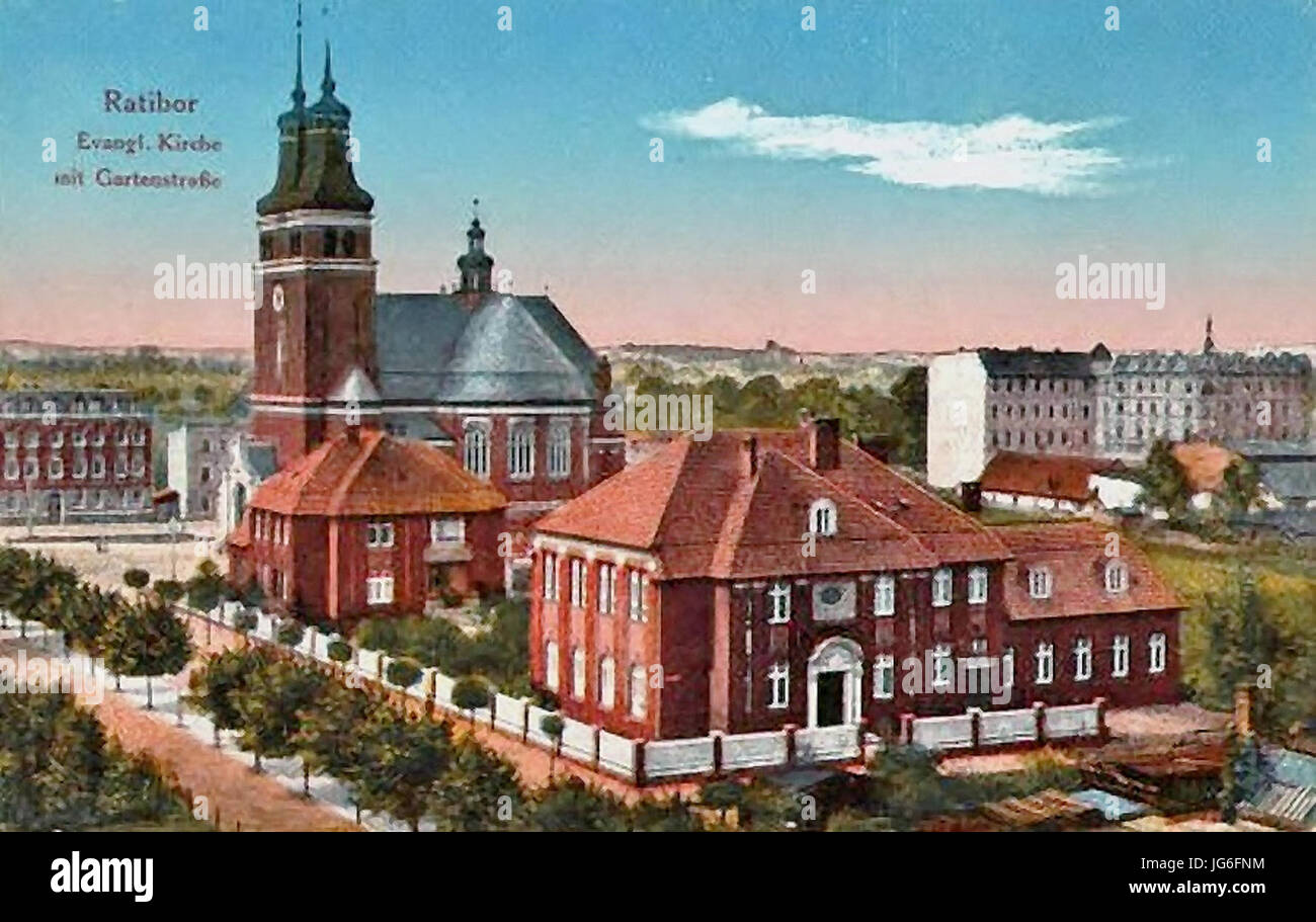 Racibórz - Kościół ewangelicki przy ulicy Wileńskiej Stock Photo - Alamy