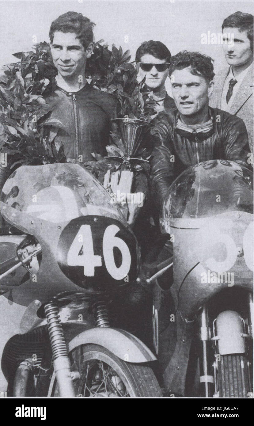 Ramón Torras and Jim Redman in Modena, 1963 Stock Photo - Alamy