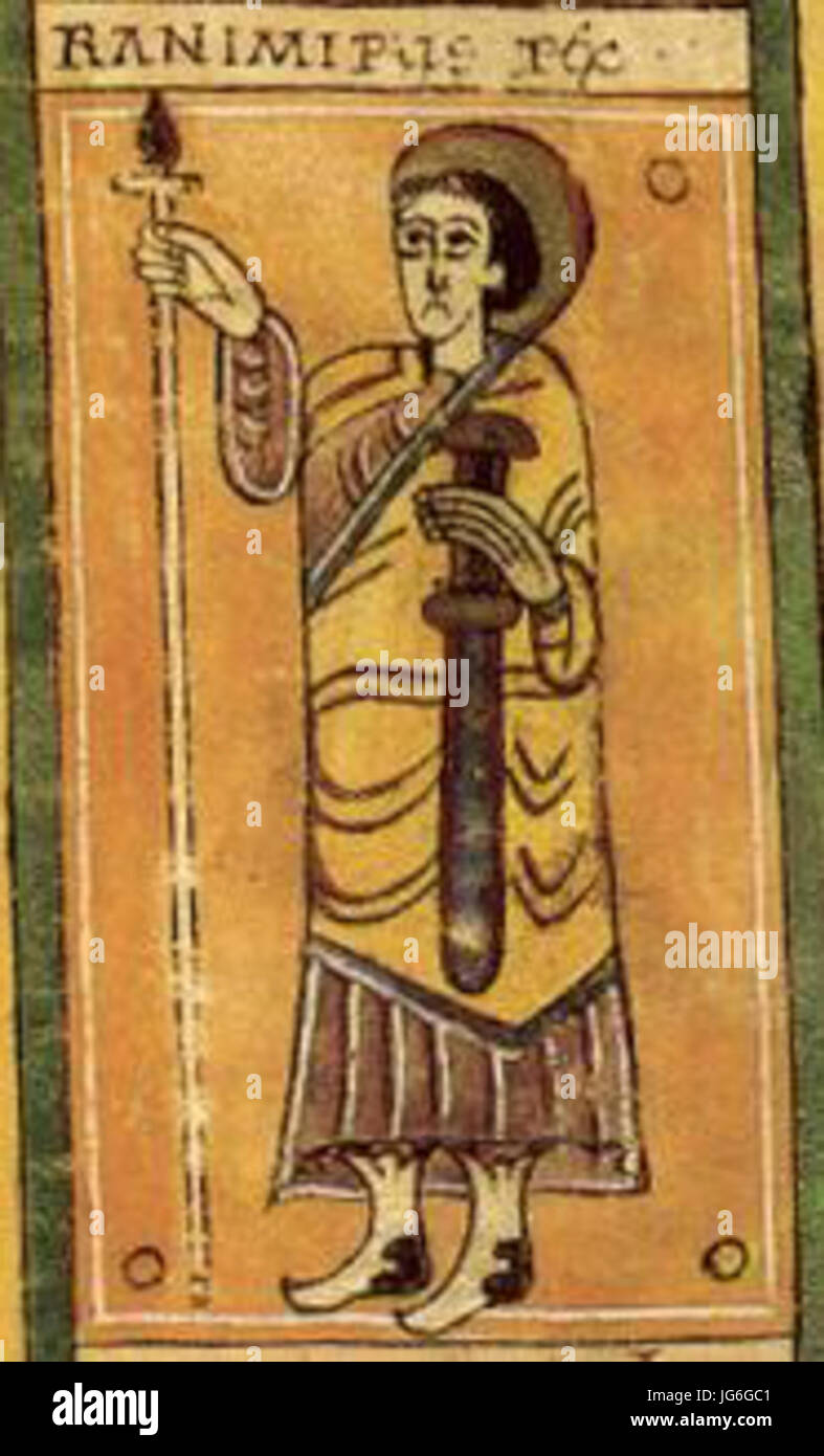 Ramiro Garcés of Viguera Codex Vigilanus Stock Photo - Alamy