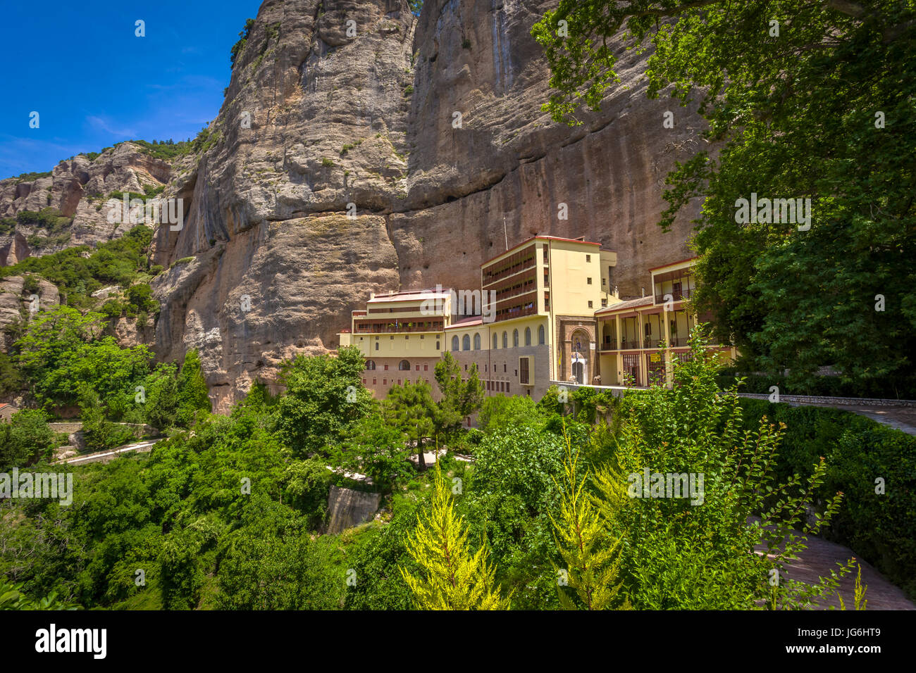 Mega Spileo or Monastery of the Great Cavern Stock Photo - Alamy