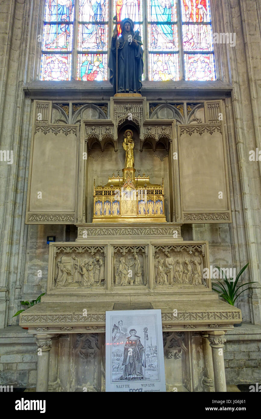 Reliquaries of St. Wivine - Église Notre-Dame du Sablon - Brussels ...