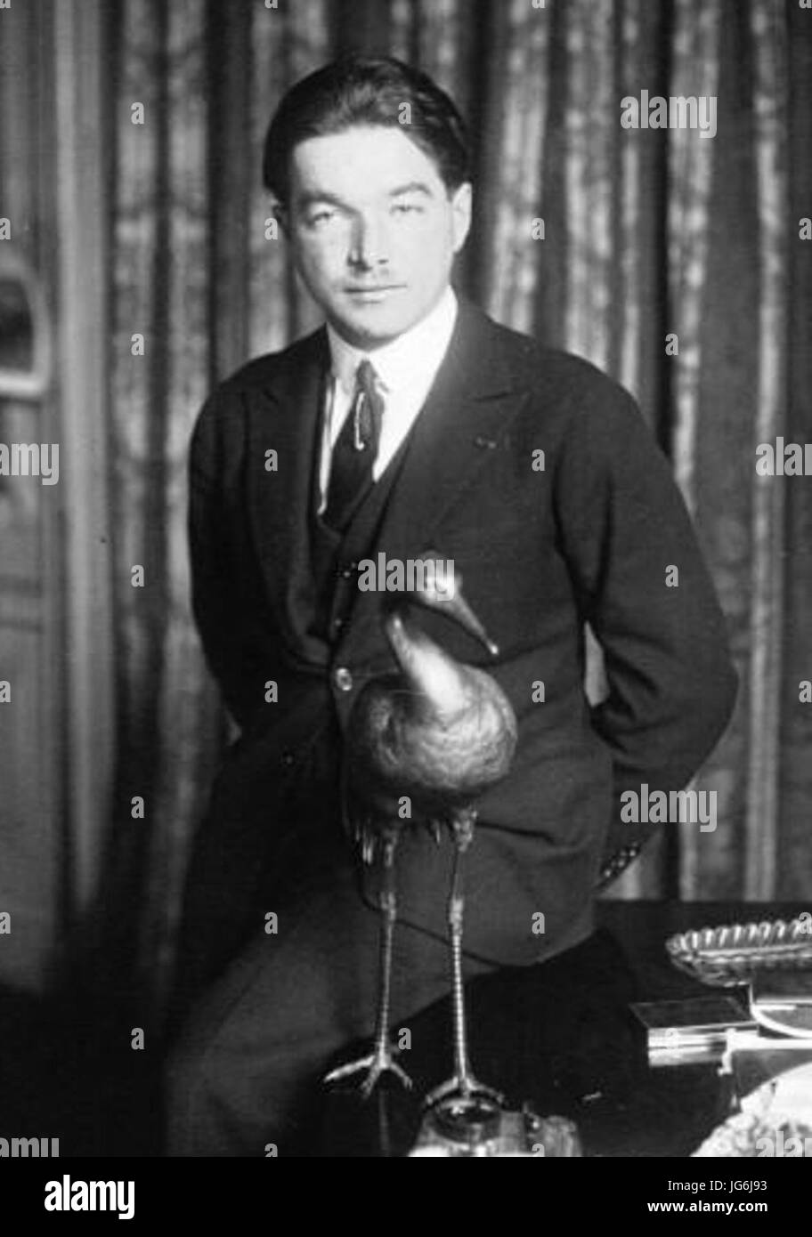 René Fonck avec cigogne 1920 Stock Photo - Alamy