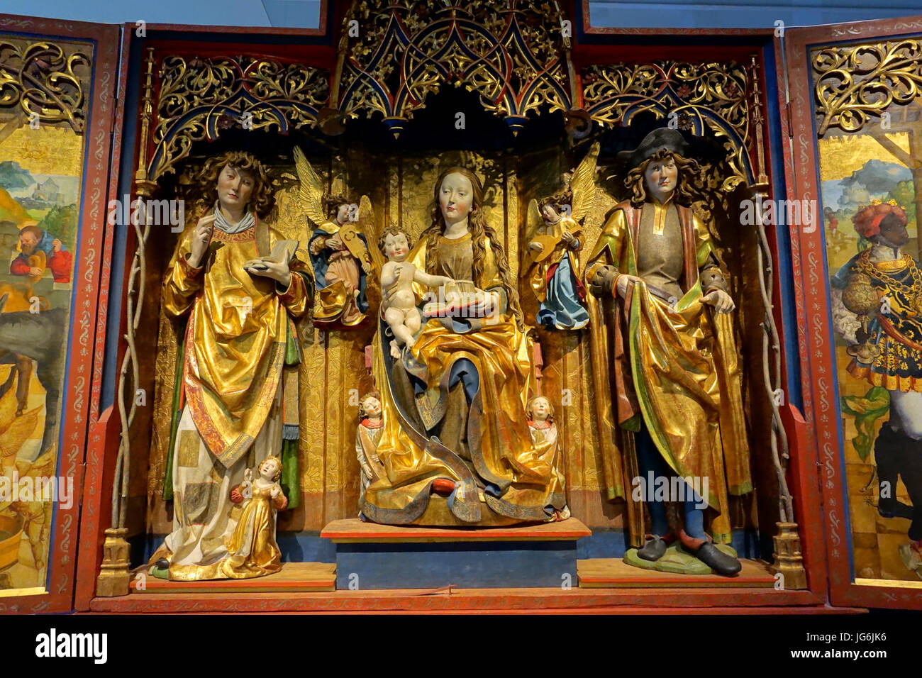 Retable from St. Cyriacus and Pankratius Church, detail 1, by workshop of Niclaus Weckmann ...