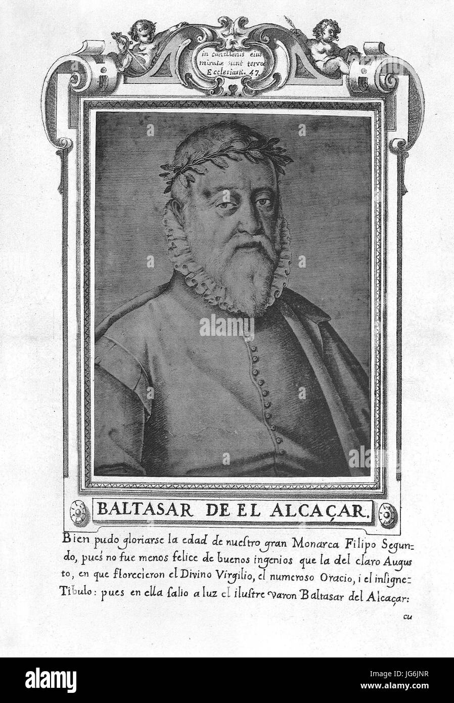 Retrato de Baltasar del Alcázar Stock Photo - Alamy