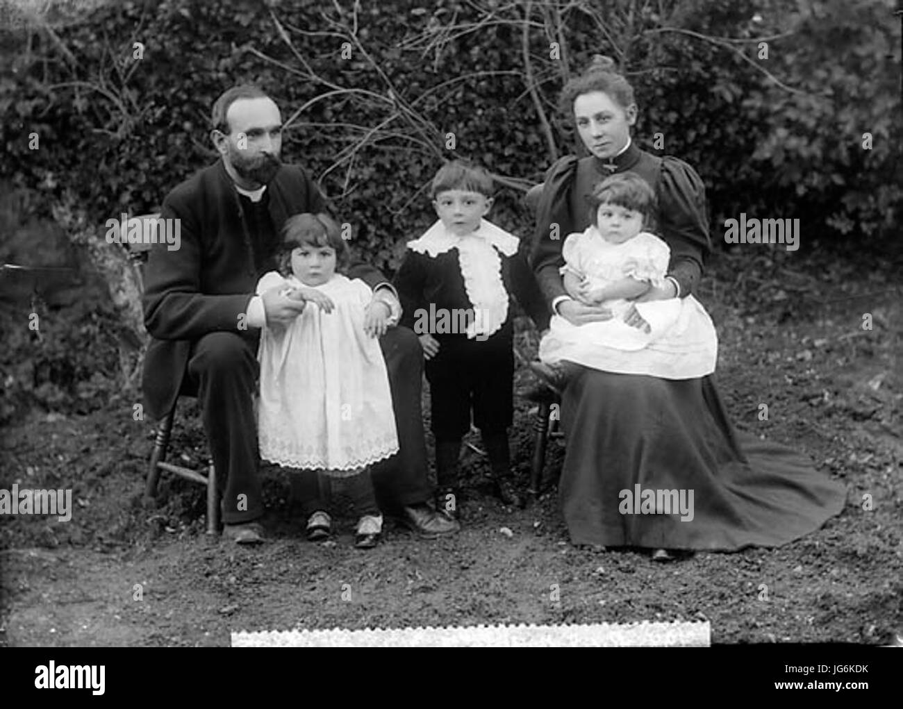 Revd J B Thomas and Mrs Thomas and family St Clears NLW3361077 Stock ...