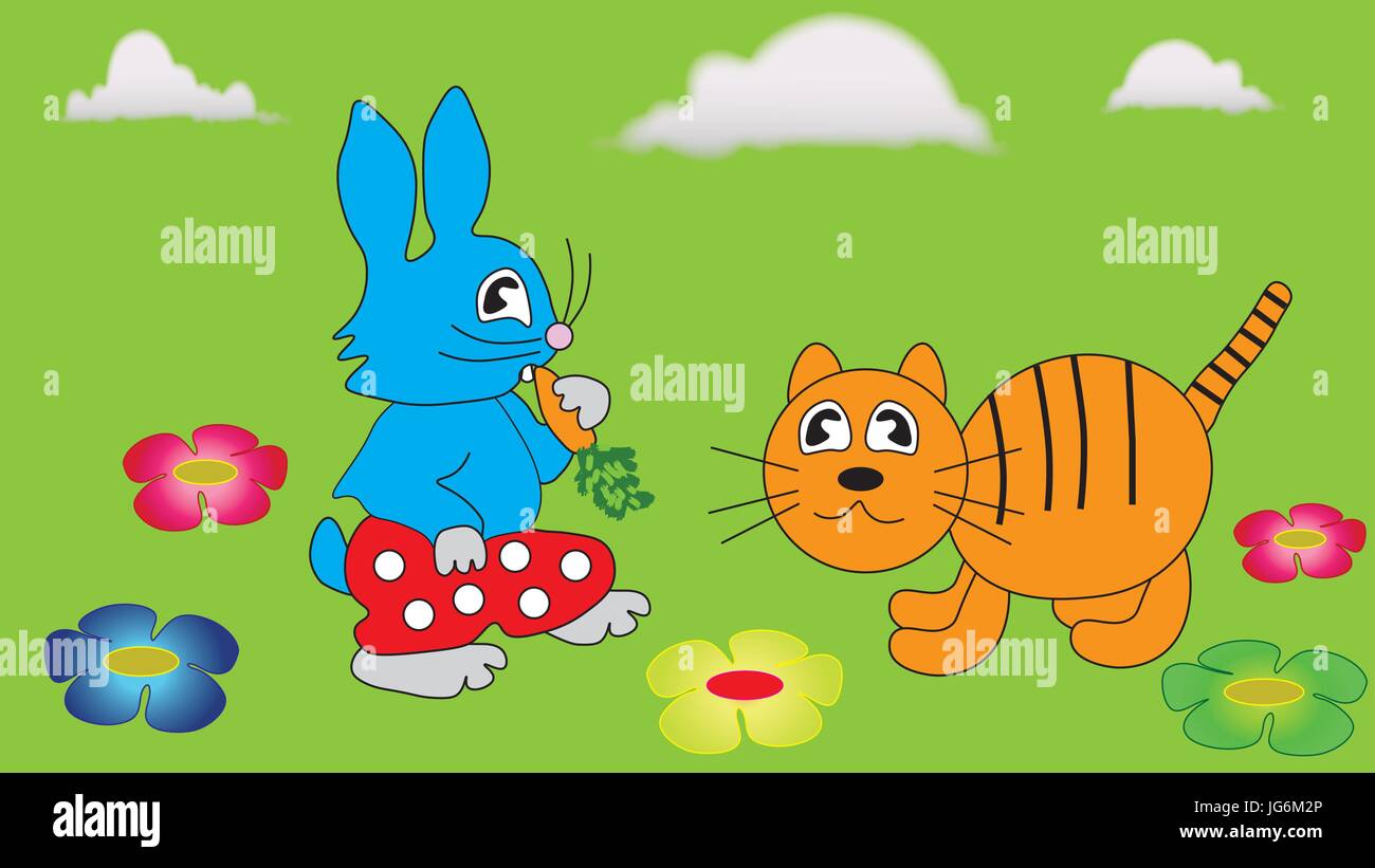 Ginger rabbit Stock Vector Images - Alamy