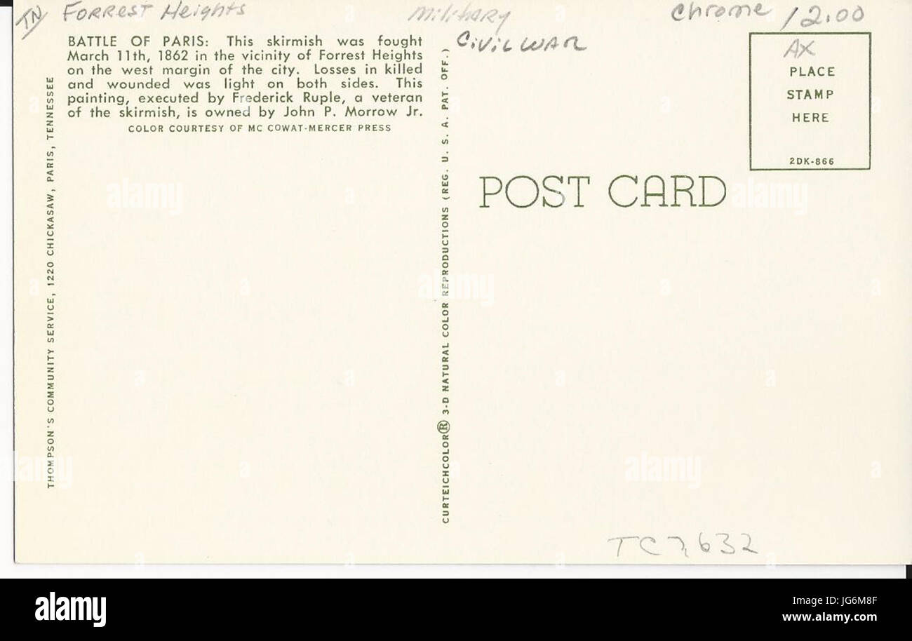 Reverse side of postcard hi-res stock photography and images - Alamy