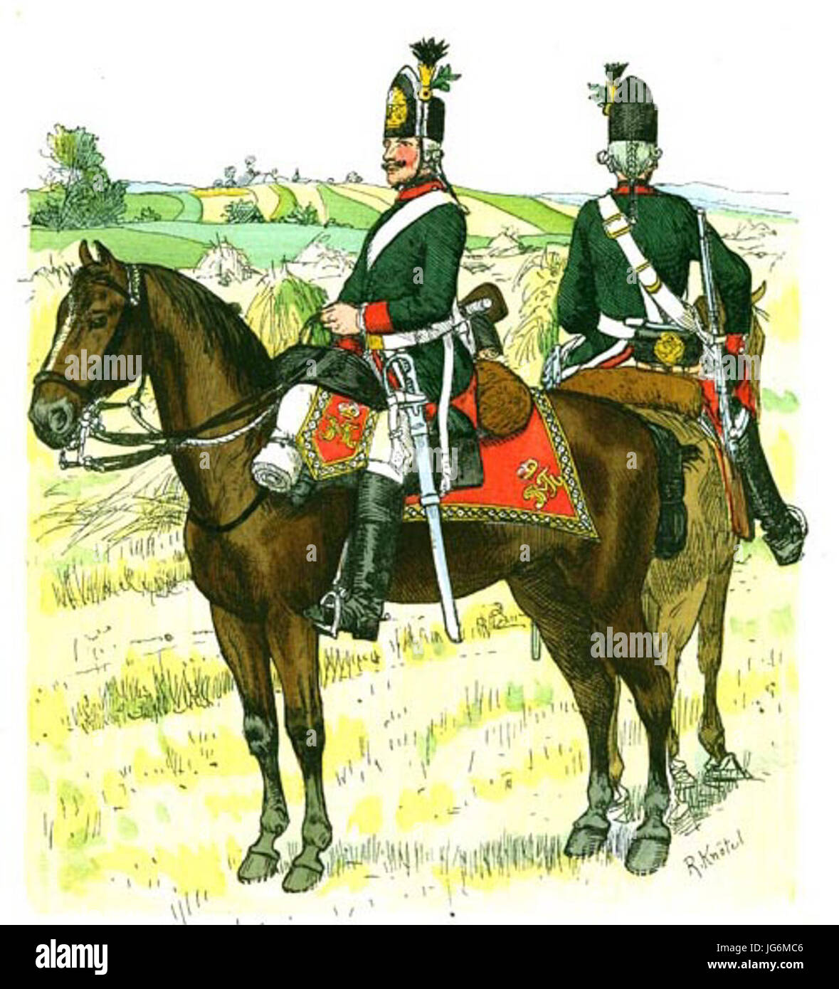 *Rgt Löwenstein* is a historical military illustration depicting a ...