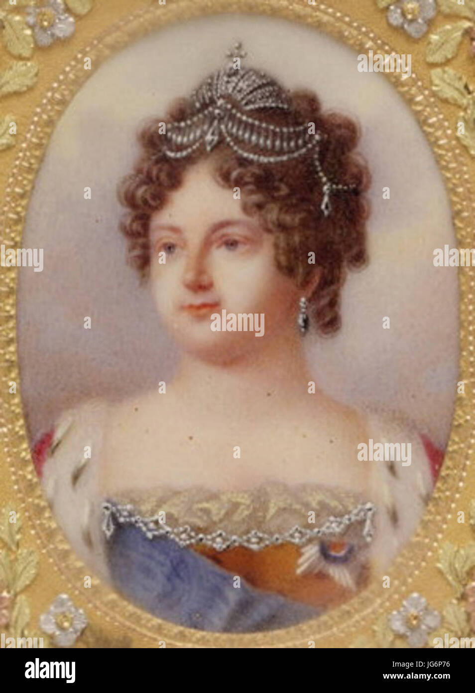 Romanovs snuff-box by Lagrenee - detail 01 Stock Photo - Alamy